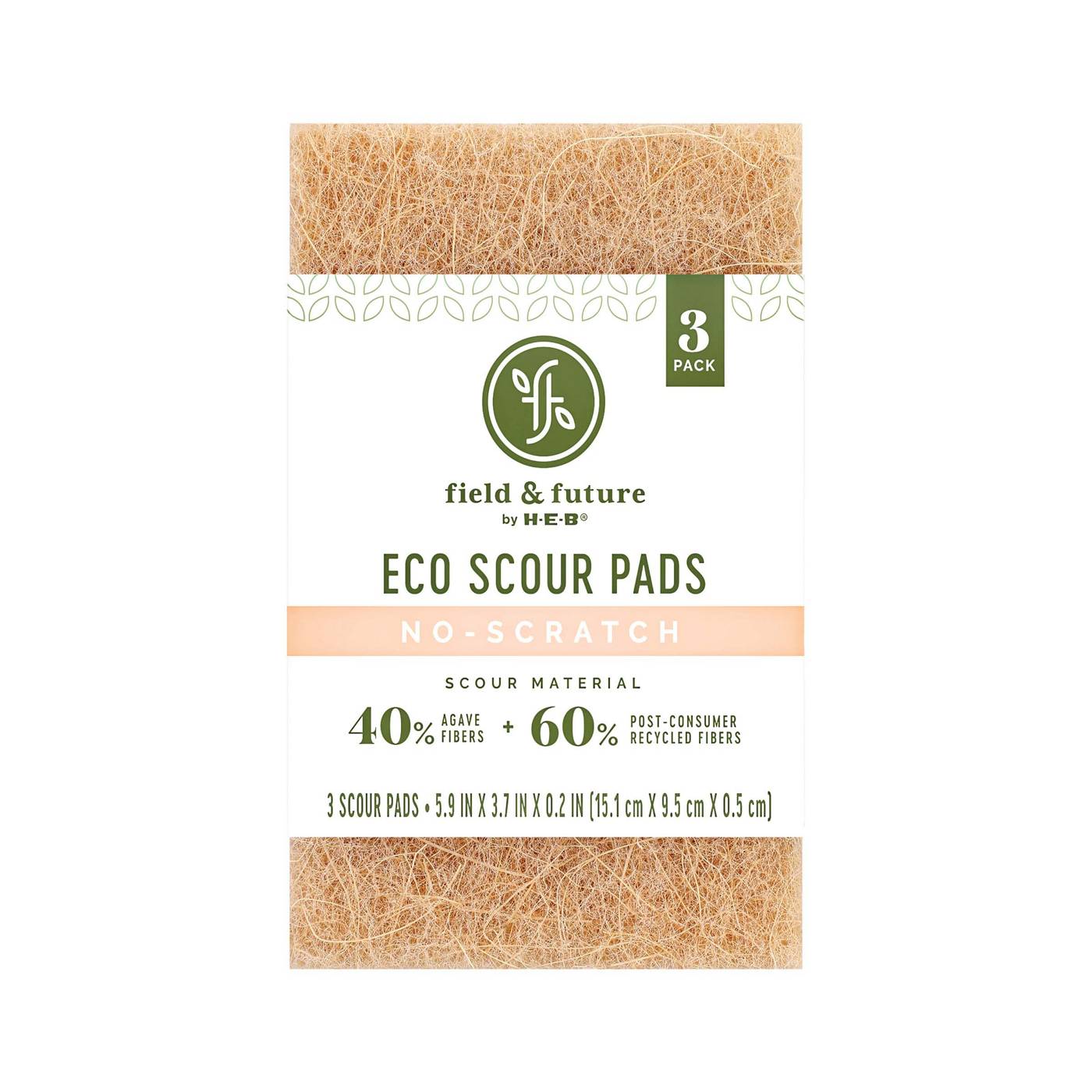 Field & Future by H-E-B Eco Scour No-Scratch Pads - Shop Sponges ...
