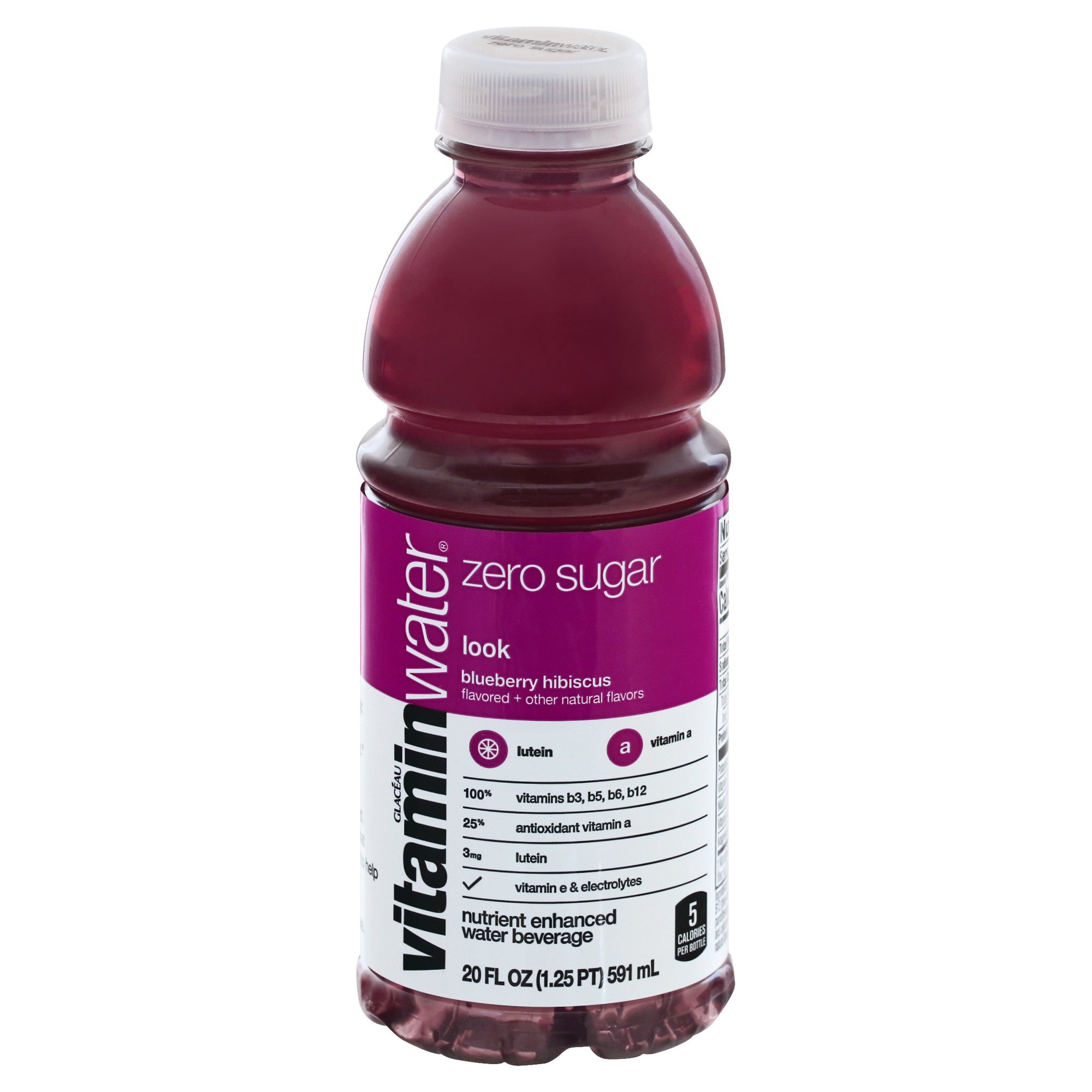 Glaceau Vitaminwater Zero Look Blueberry Hibiscus Water Beverage - Shop ...