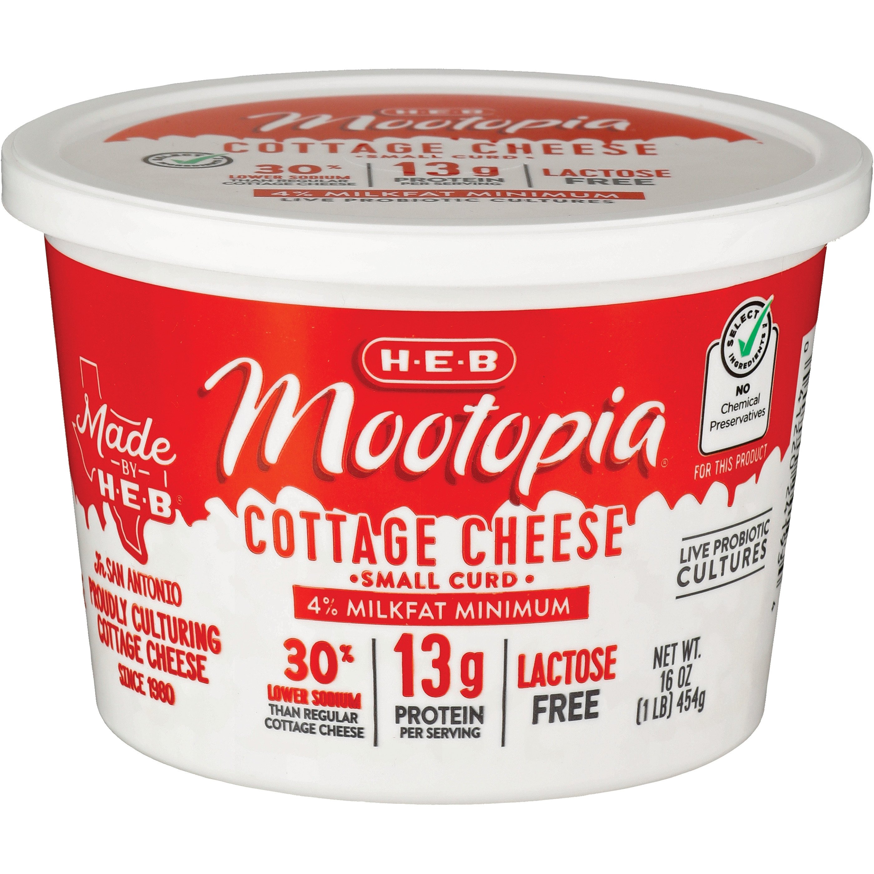 H-E-B Mootopia Lactose-Free Small Curd Cottage Cheese - Shop Cottage ...