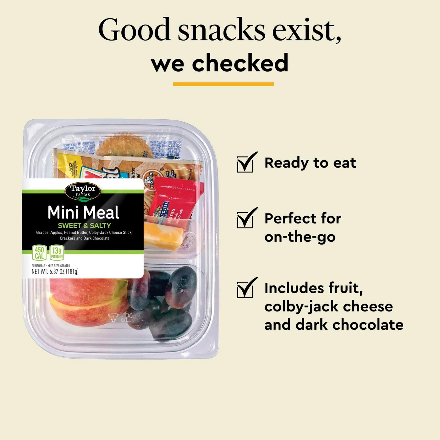 Taylor Farms Sweet & Salty Mini Meal - Shop Snack trays at H-E-B