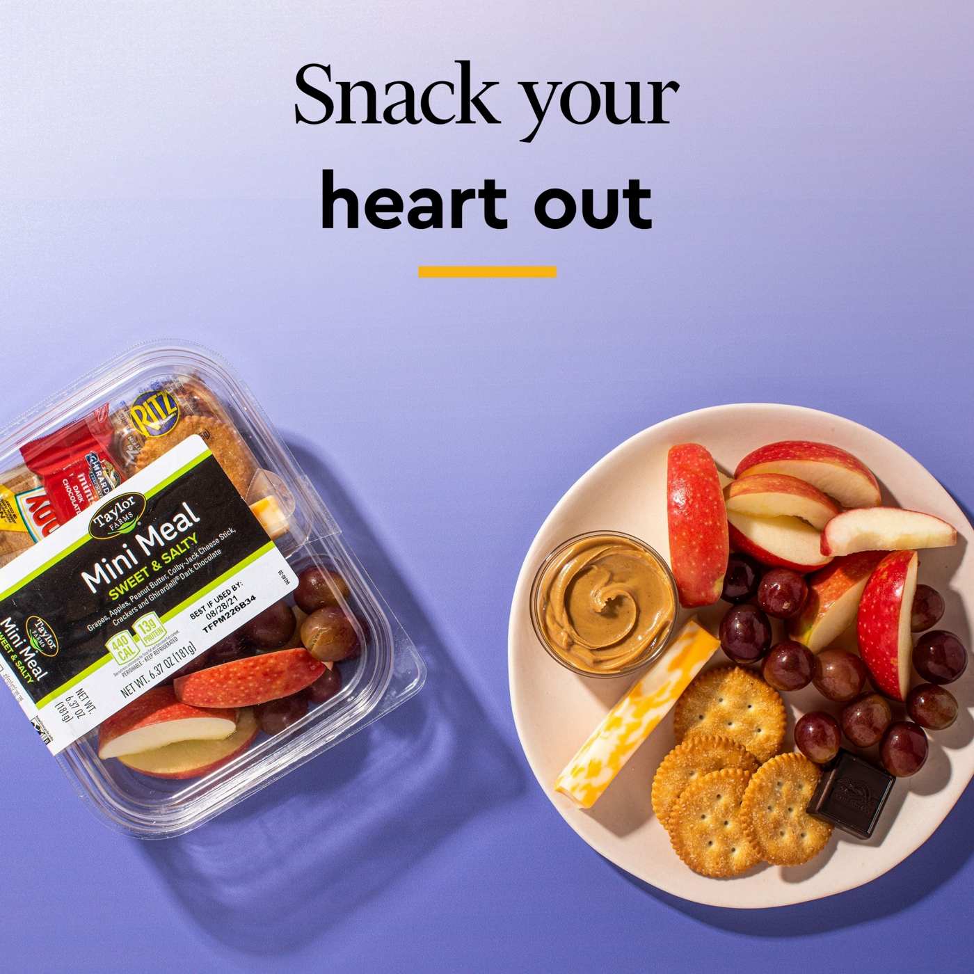 Taylor Farms Sweet & Salty Mini Meal - Shop Snack trays at H-E-B