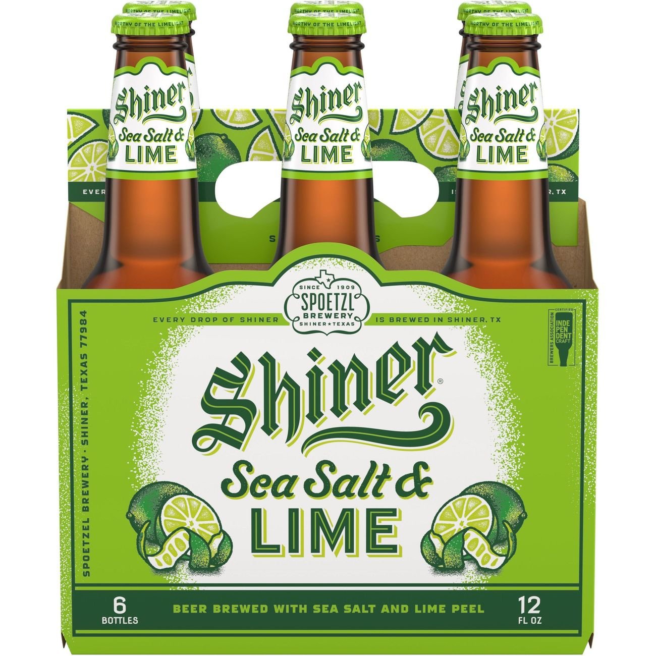 Shiner Sea Salt & Lime Beer 6 pk Bottles - Shop Beer at H-E-B