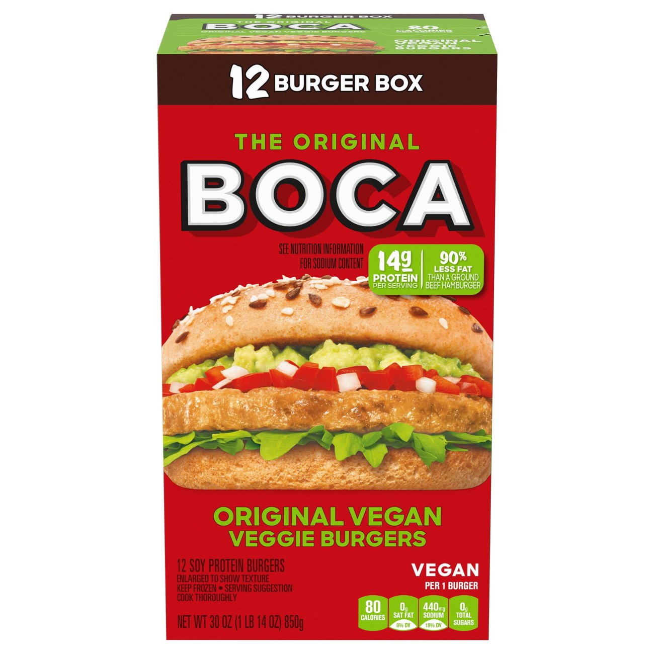 Boca The Original Vegan Veggie Burgers - Shop Meat alternatives at H-E-B