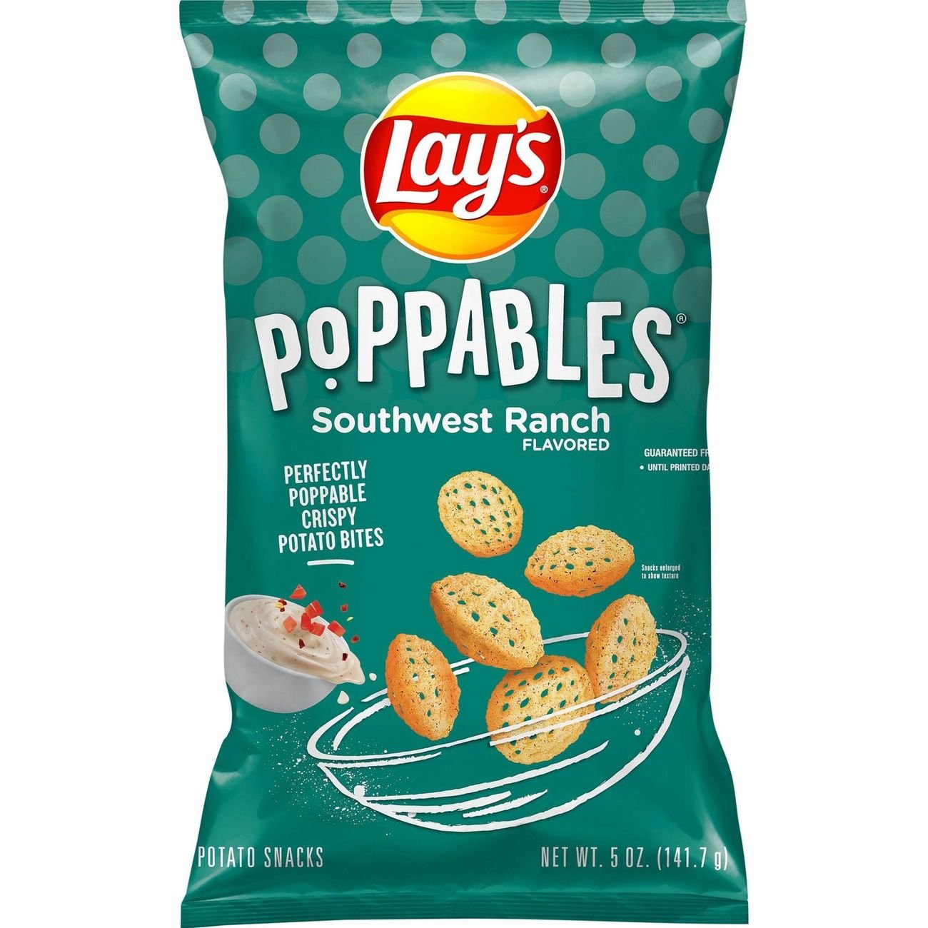 Lay's Poppables Southwest Ranch Potato Snacks - Shop Chips at H-E-B