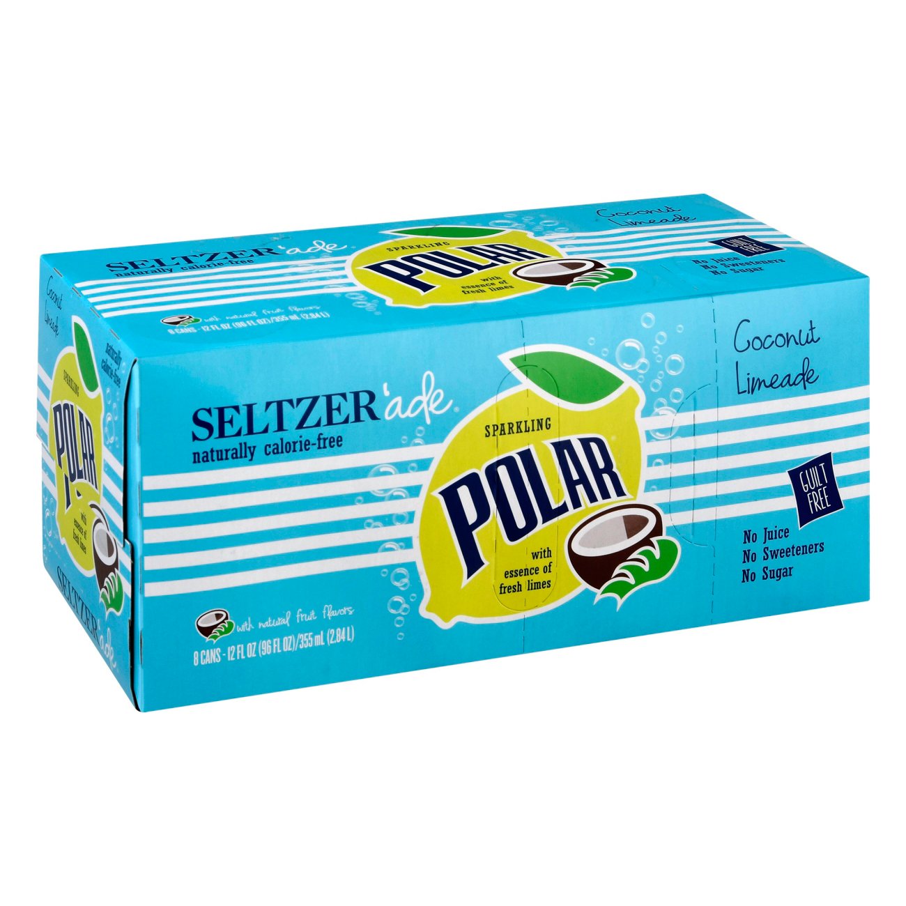 Polar Seltzer'ade Coconut Limeade 12 oz Cans - Shop Water at H-E-B