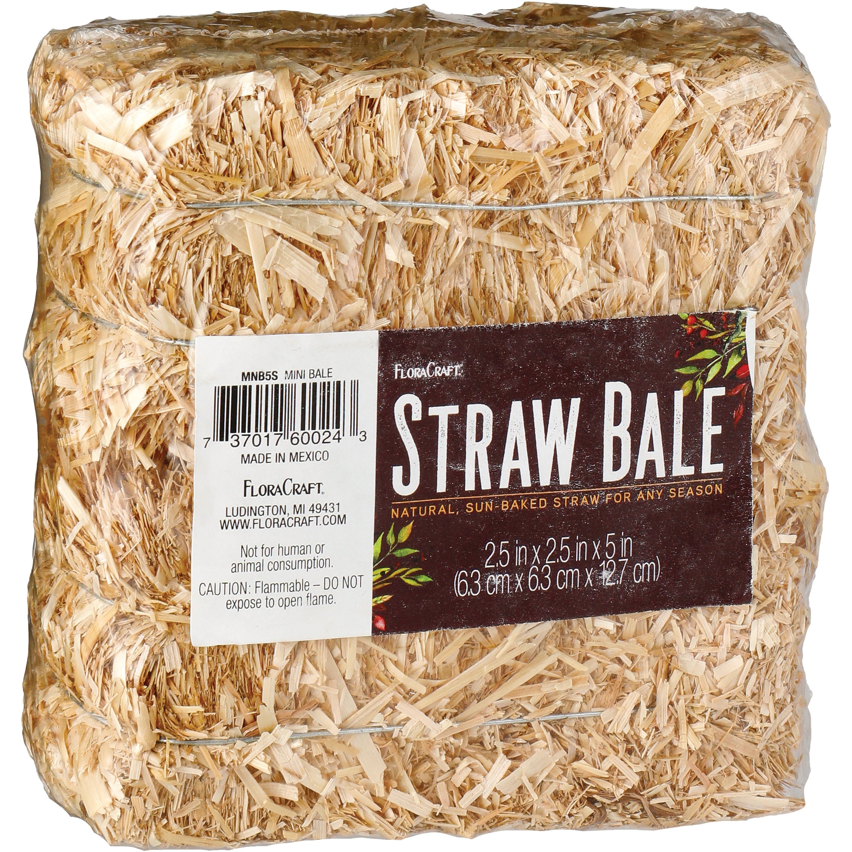 FloraCraft Harvest Straw Bale Décor - Natural - Shop Seasonal decor at ...