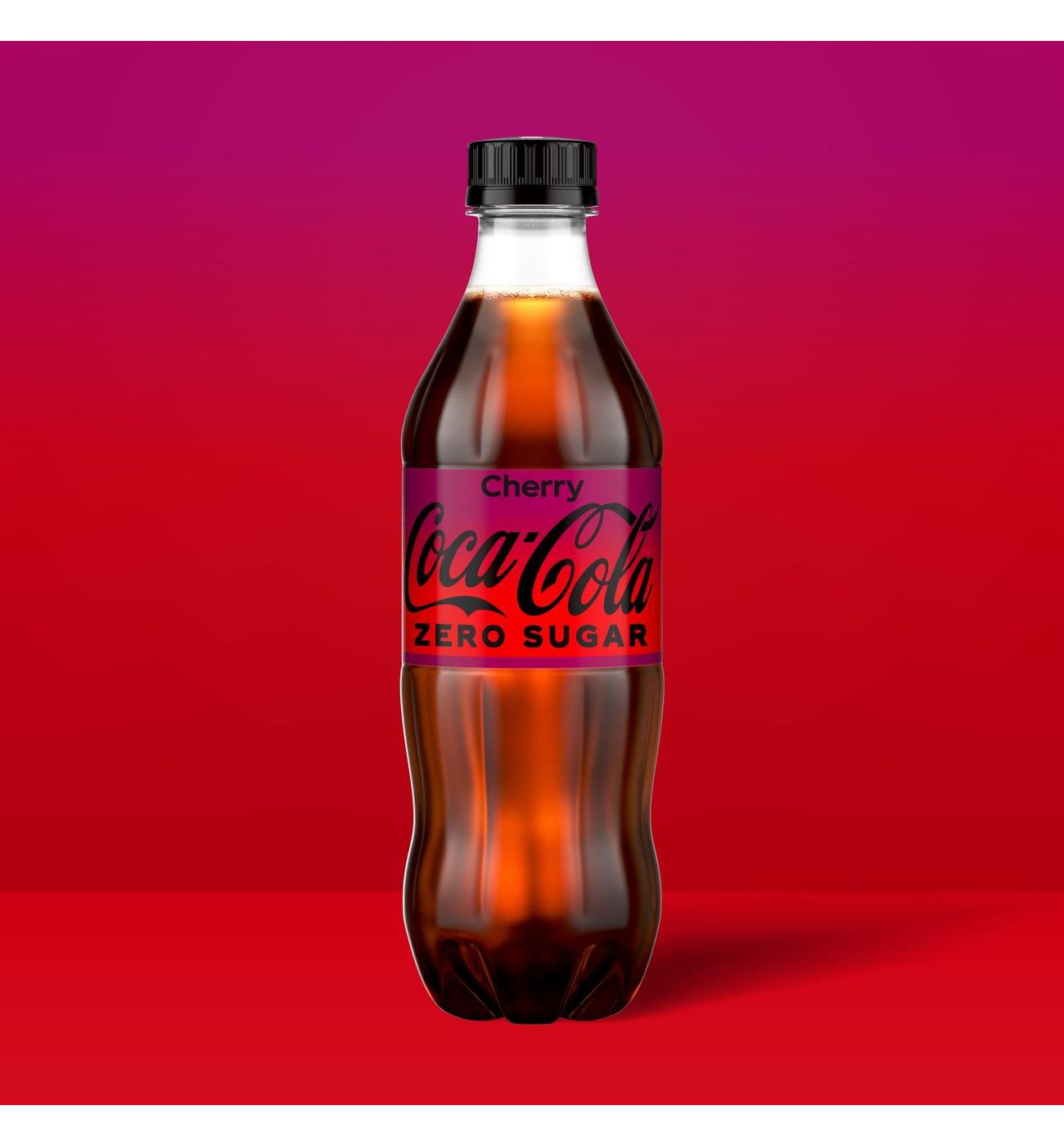 Coca-Cola Cherry Coke Zero Sugar 16.9 oz Bottles - Shop Soda at H-E-B