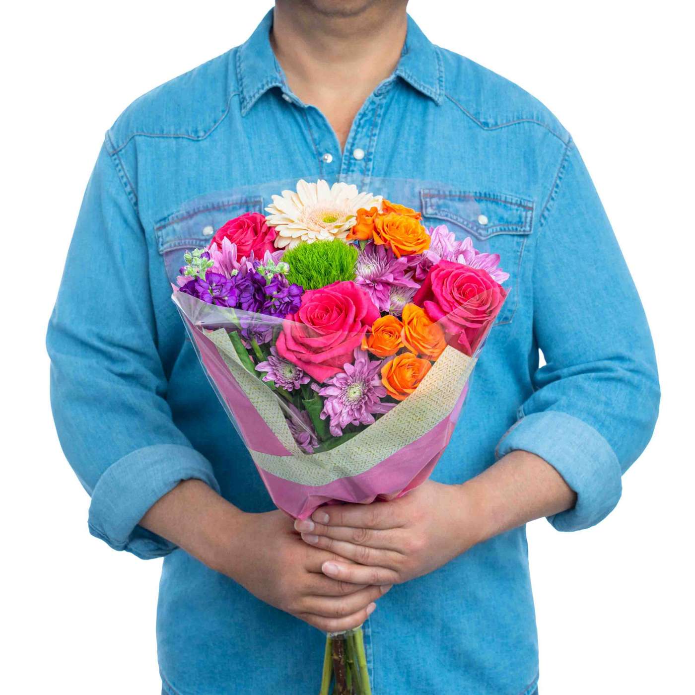 BLOOMS by H-E-B Rose Garden Flower Bouquet - Shop Flowers ...