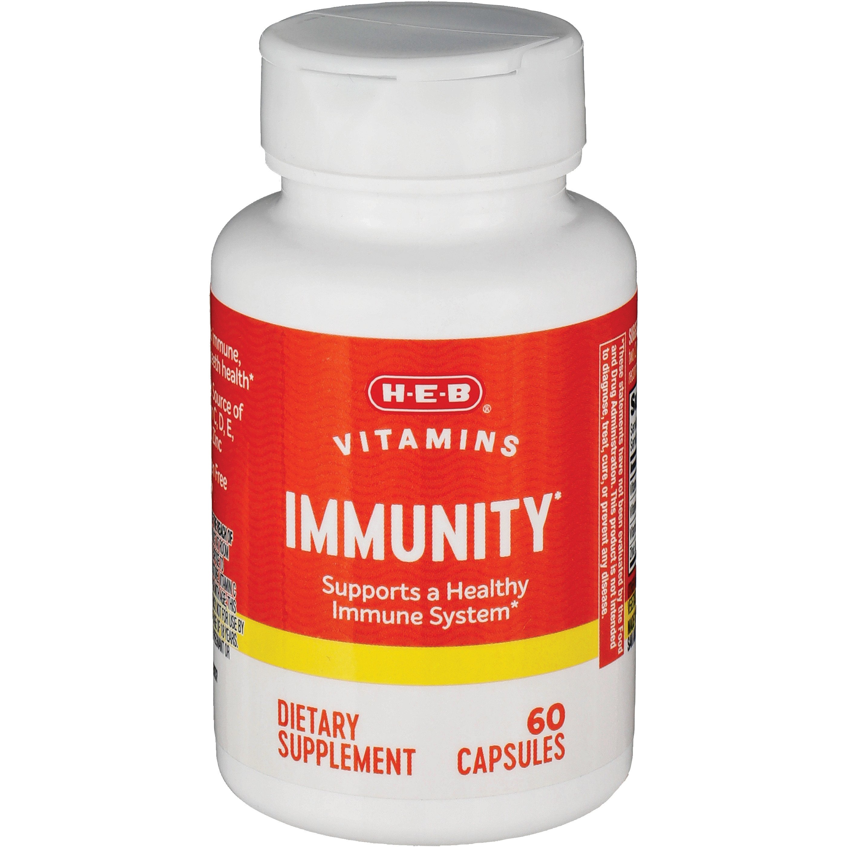 H-E-B Vitamins Immunity Dietary Supplement Capsules - Shop Vitamins ...