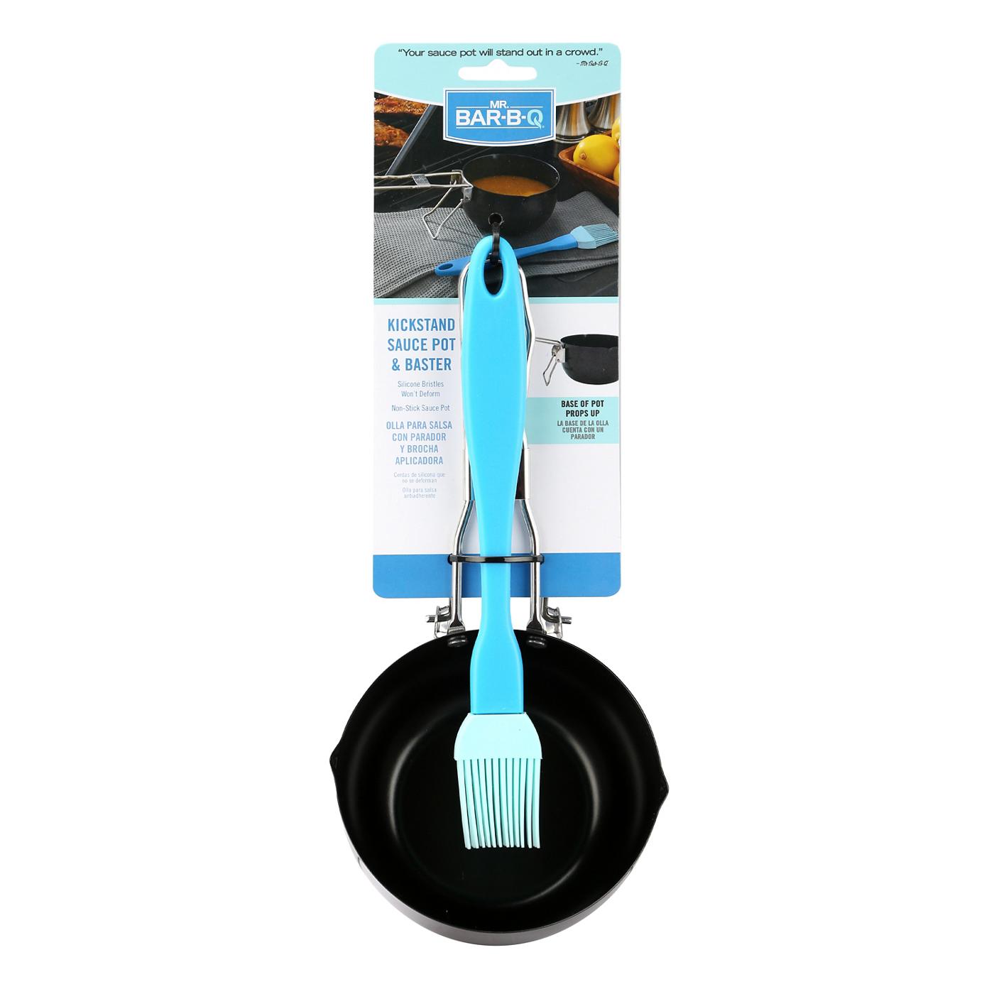 Mr. Bar-B-Q Kickstand Sauce Pot & Baster - Blue - Shop Cookware ...