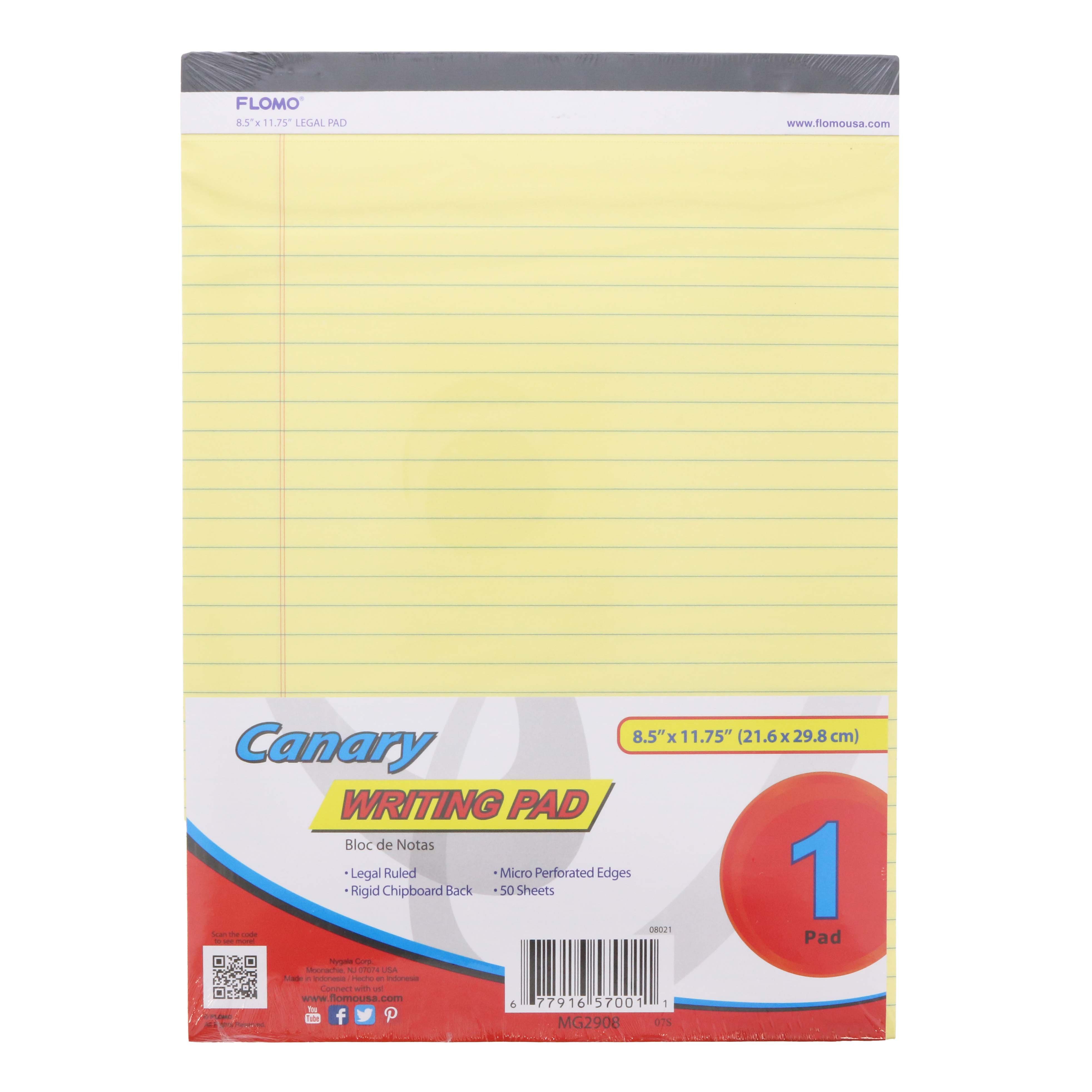 Flomo Legal Size Canary Writing Pads - Shop Notebook paper at H-E-B