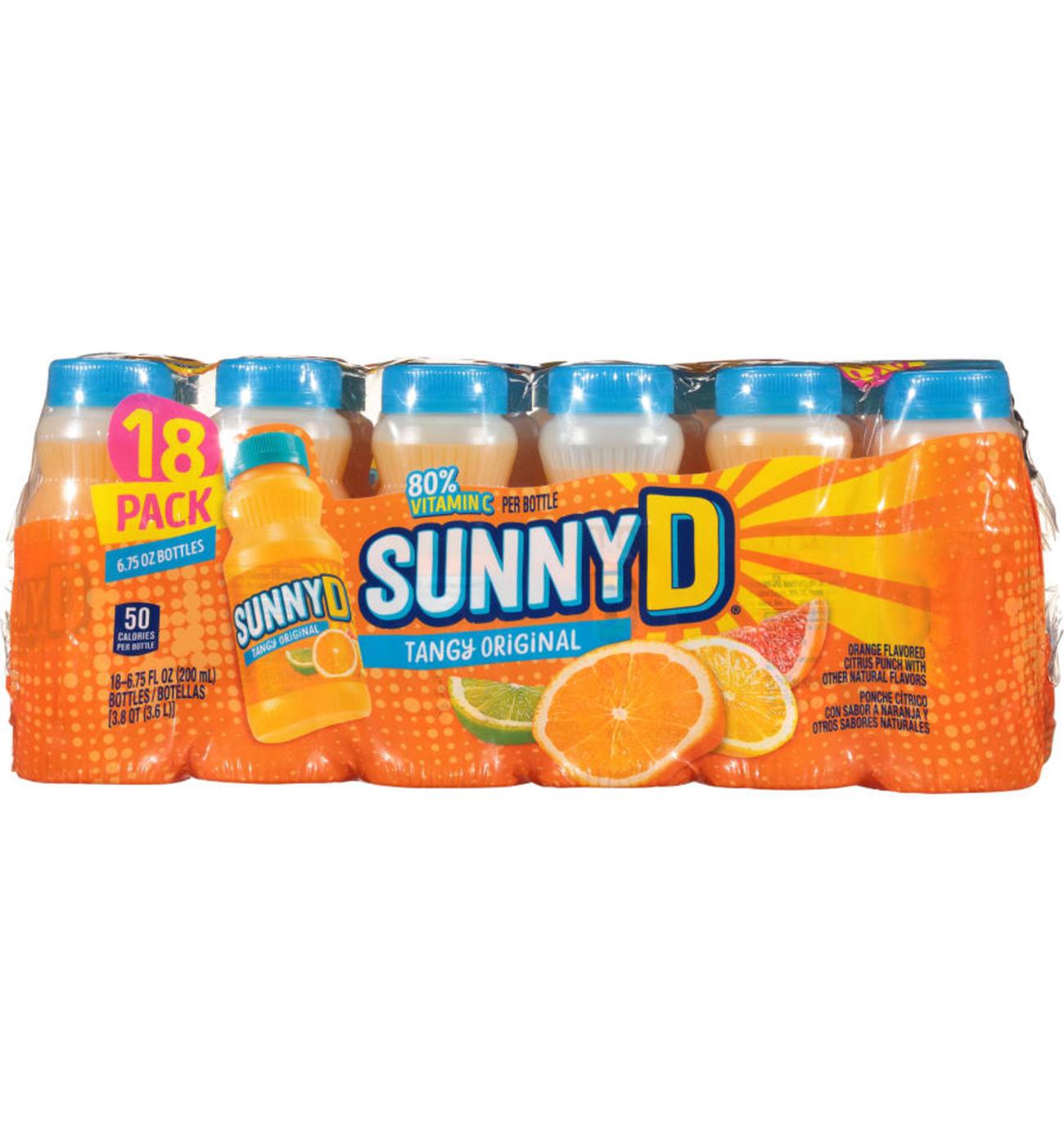 Sunny D Tangy Original 18 pk Bottles - Shop Juice at H-E-B