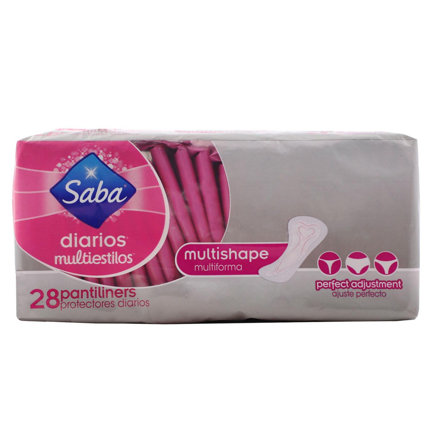 Saba Diarios Multiestilos Pantiliners - Multishape - Shop Pads & liners ...