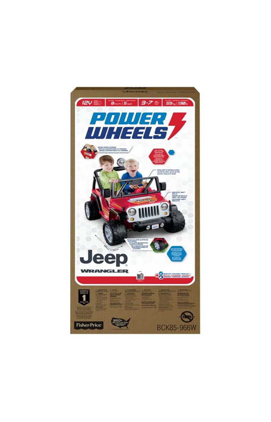 Fisher-Price Power Wheels Jeep Wrangler Ride-On Vehicle - Shop Ride-on ...