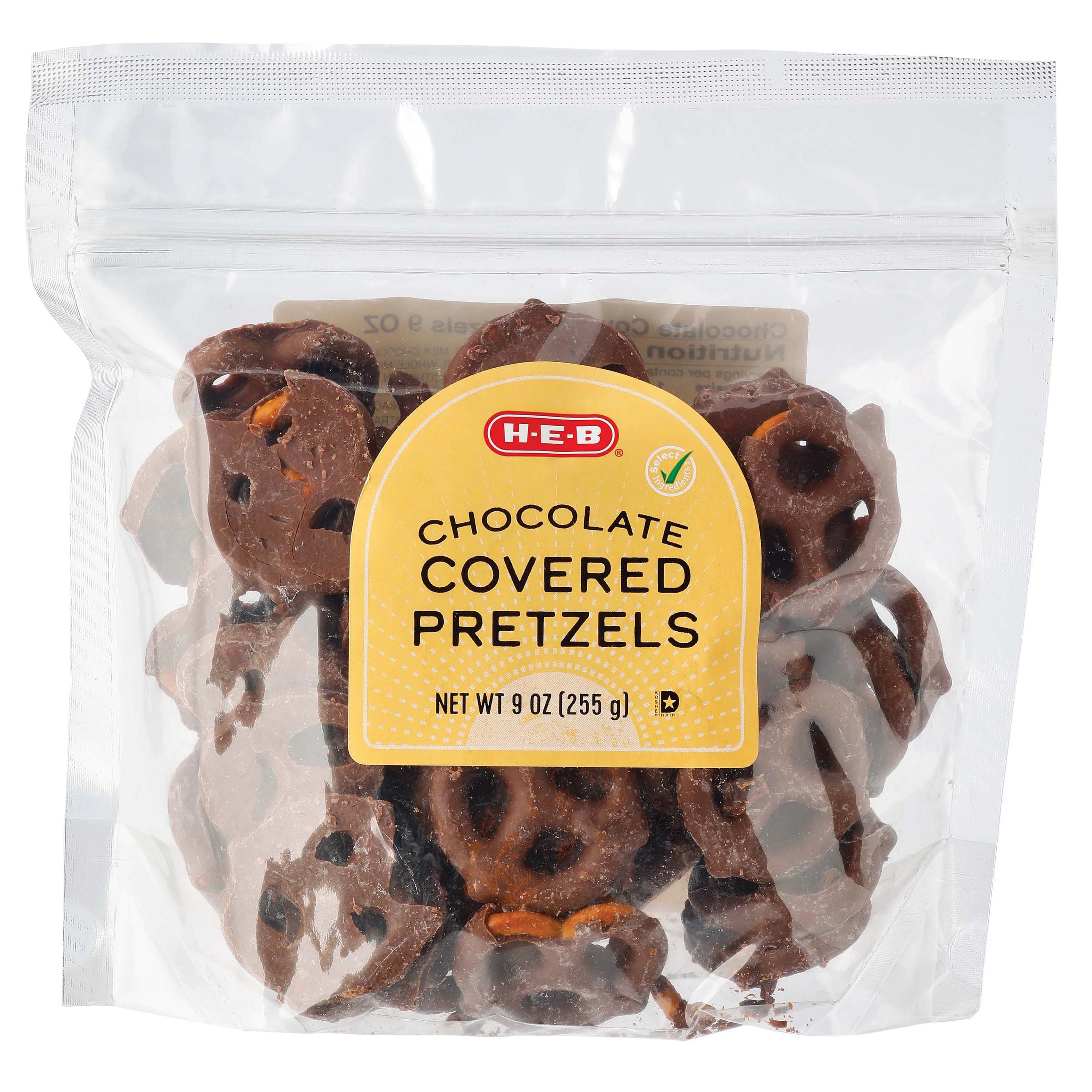 H-E-B Chocolate Covered Pretzels - Shop Chips at H-E-B