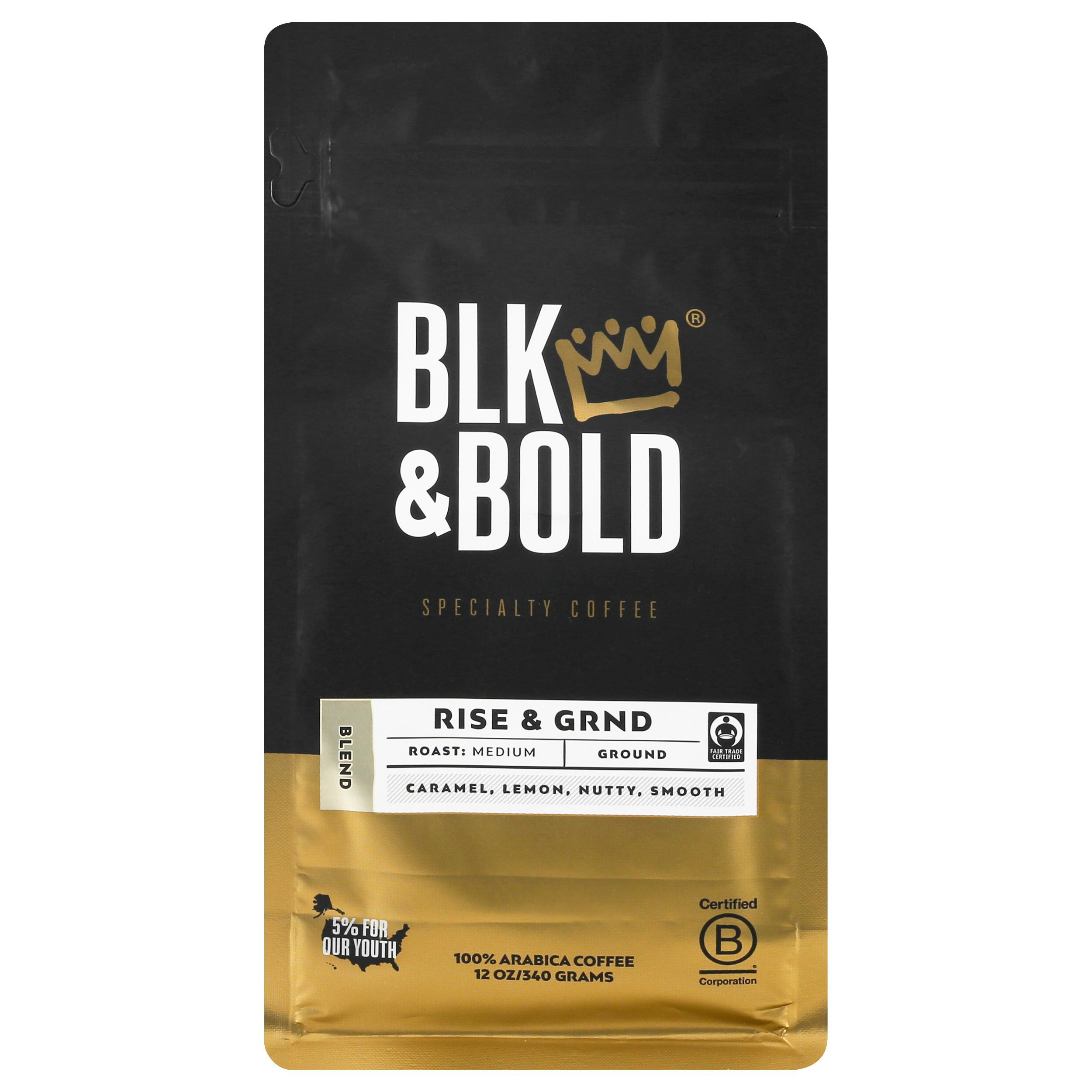 BLK & Bold Rise & Grnd Medium Roast Ground Coffee - Shop Coffee at H-E-B