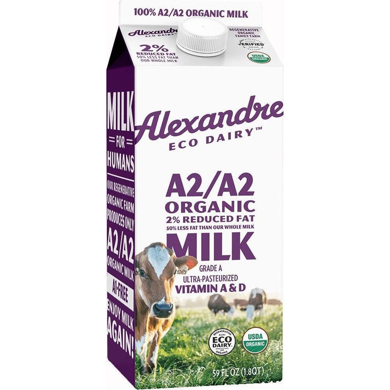 Alexandre Eco Dairy Organic 2% Reduced Fat Milk - Shop Milk at H-E-B