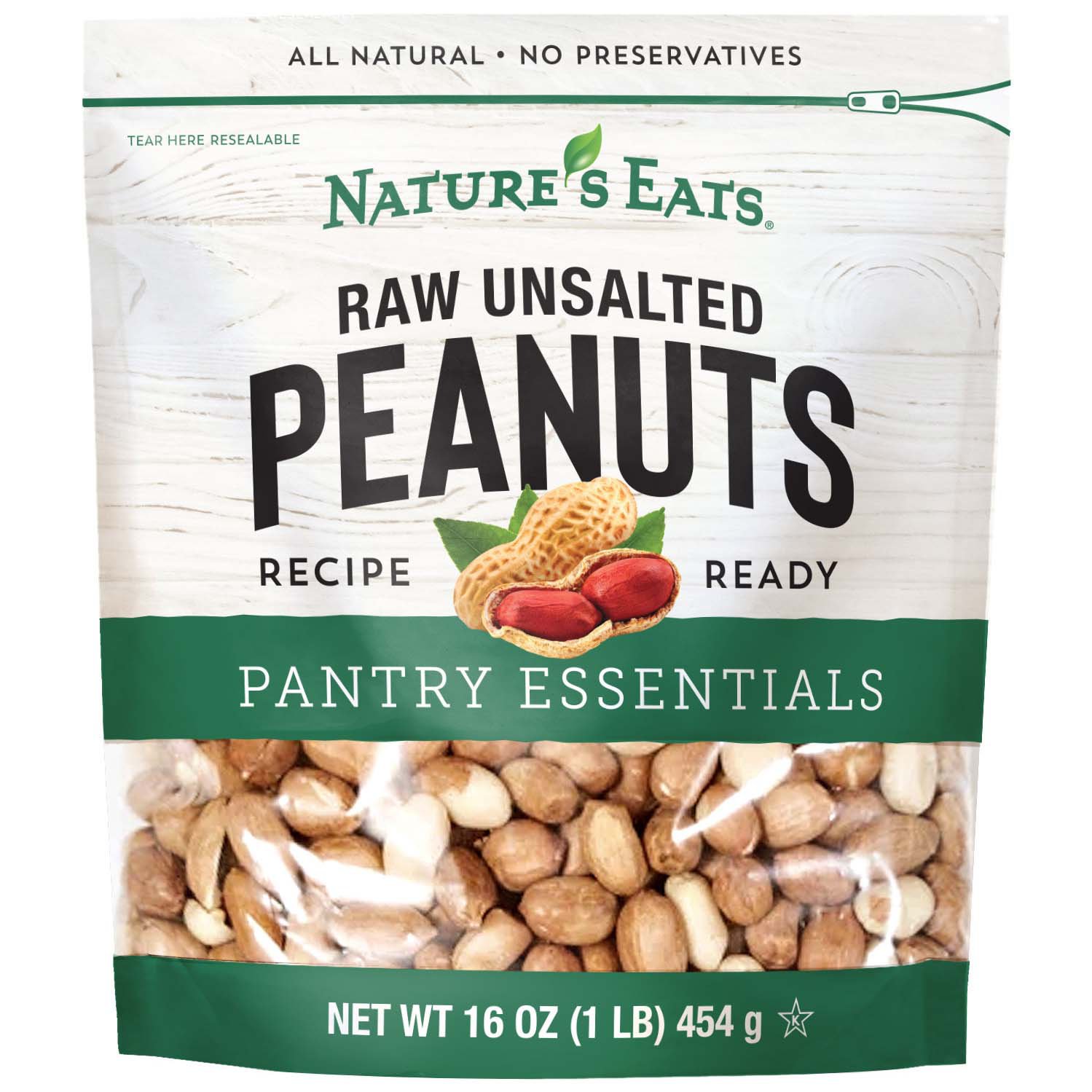Nature's Eats Raw Unsalted Peanuts - Shop Nuts & seeds at H-E-B