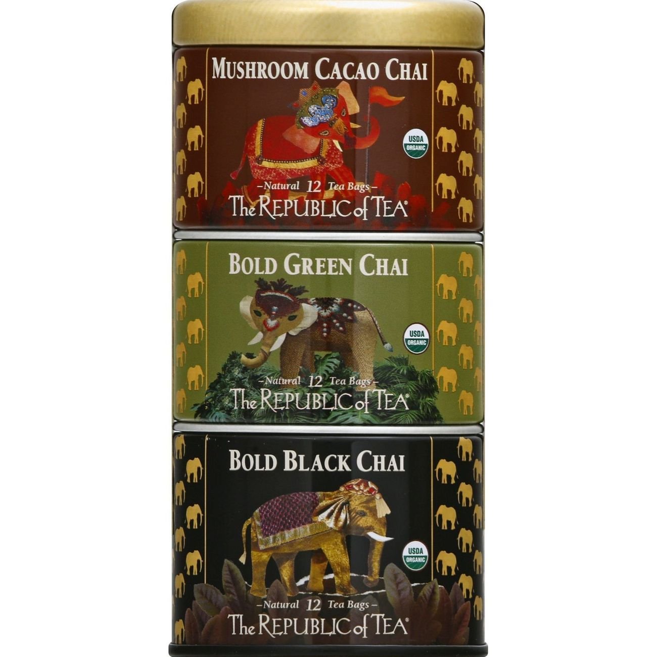 The Republic of Tea Chai Stackable Tea Tin, 36 ct | Central Market ...
