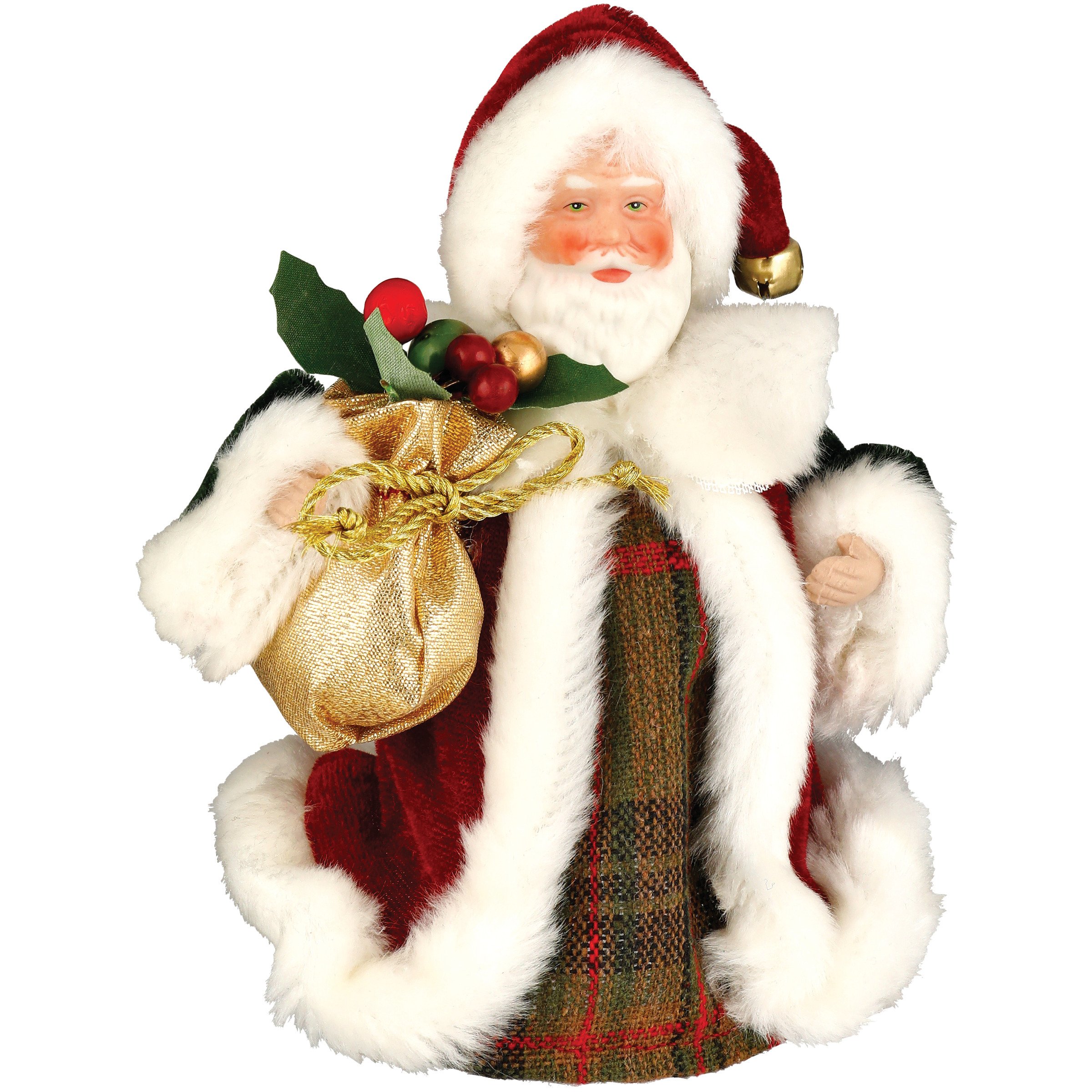 Thirty Fourth & Main Traditional Santa Figure Holiday Table Decor ...