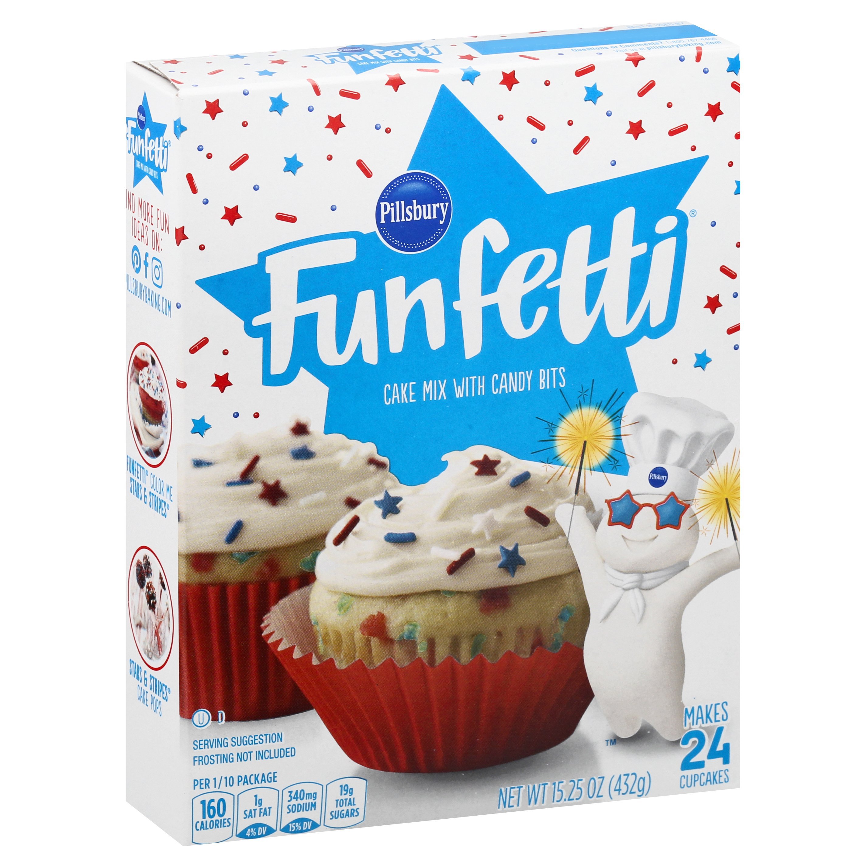 Pillsbury Funfetti Stars & Stripes Cake Mix - Shop Baking mixes at H-E-B