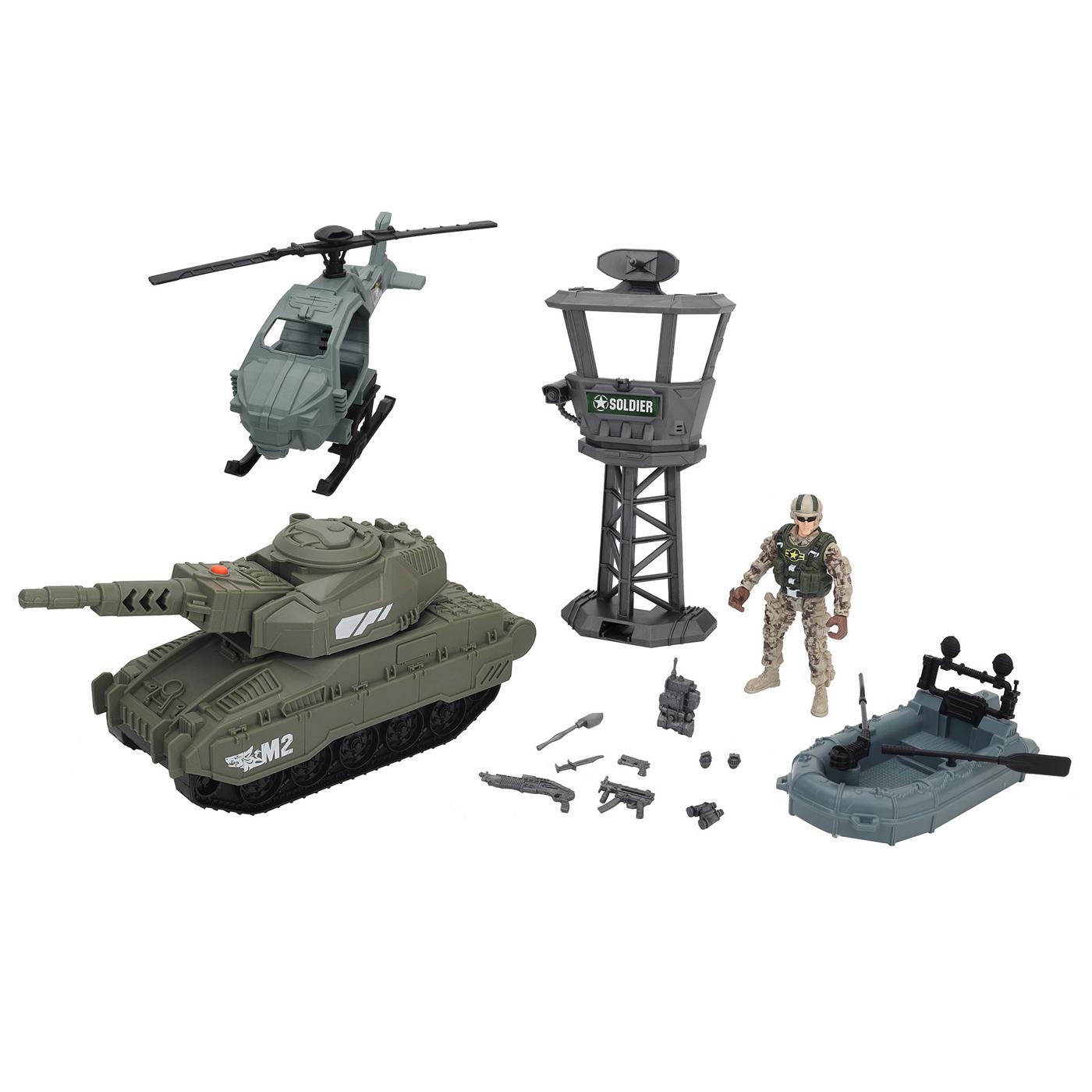 Soldier Force Encampment Defense Troop Playset - Shop Playsets at H-E-B