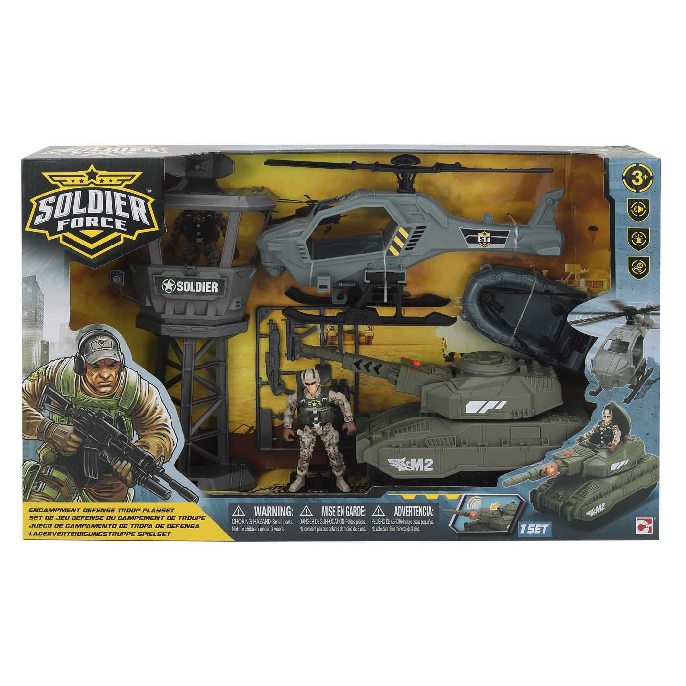 Soldier Force Encampment Defense Troop Playset - Shop Playsets at H-E-B