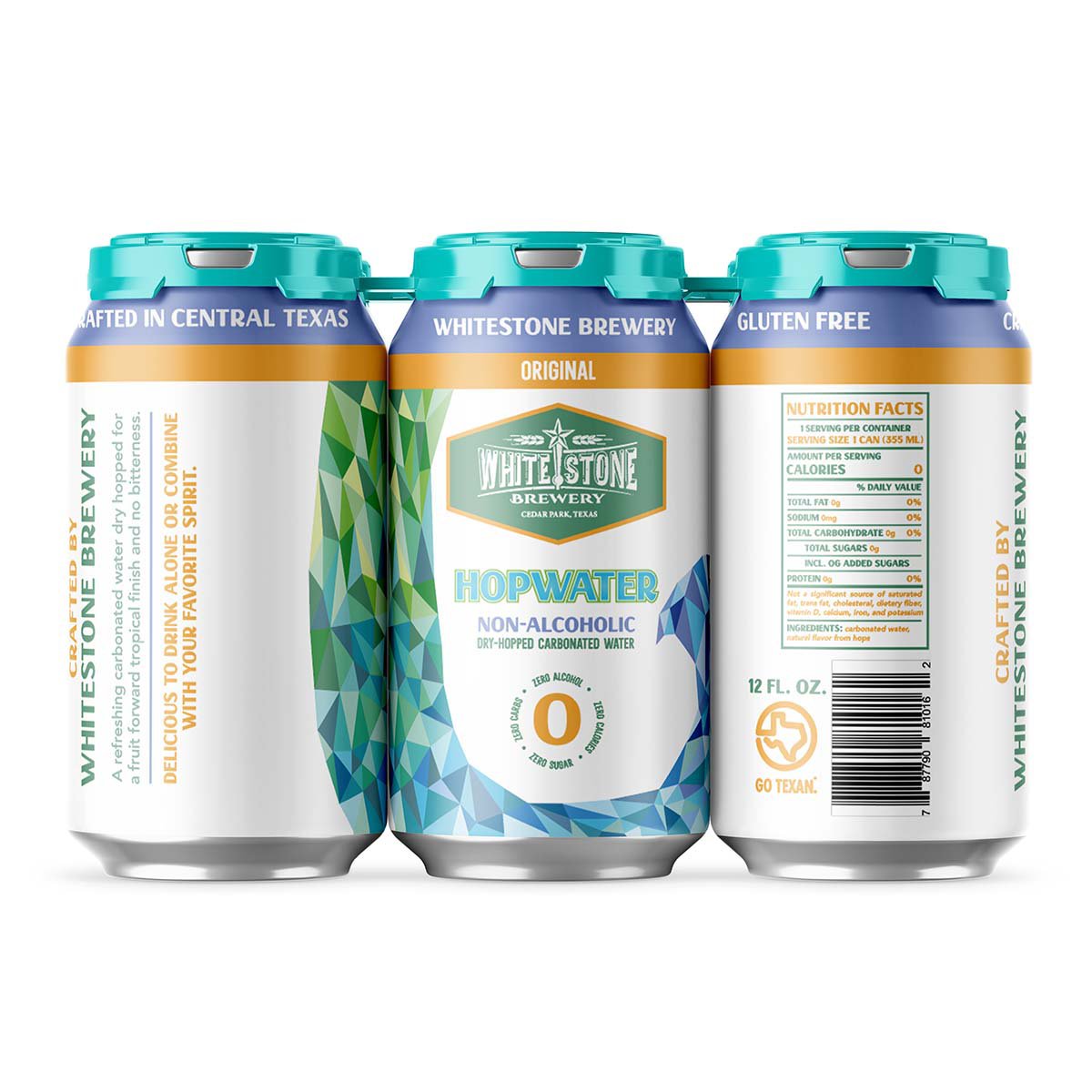 Whitestone Non-Alcoholic Dry Hopped Carbonated Water 12 oz Cans - Shop ...