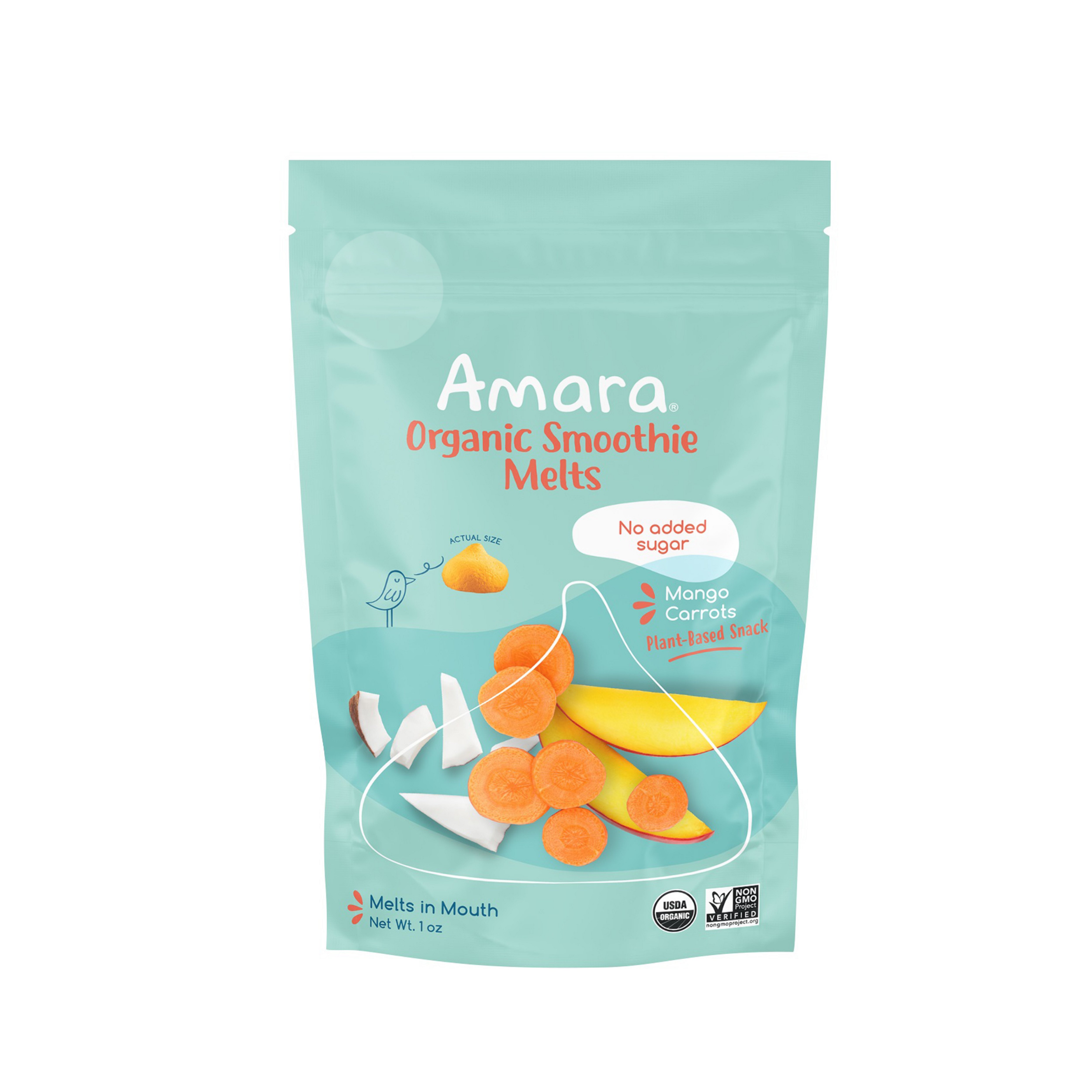 Amara Organic Smoothie Melts Mango Carrots - Shop Food & Formula at H-E-B