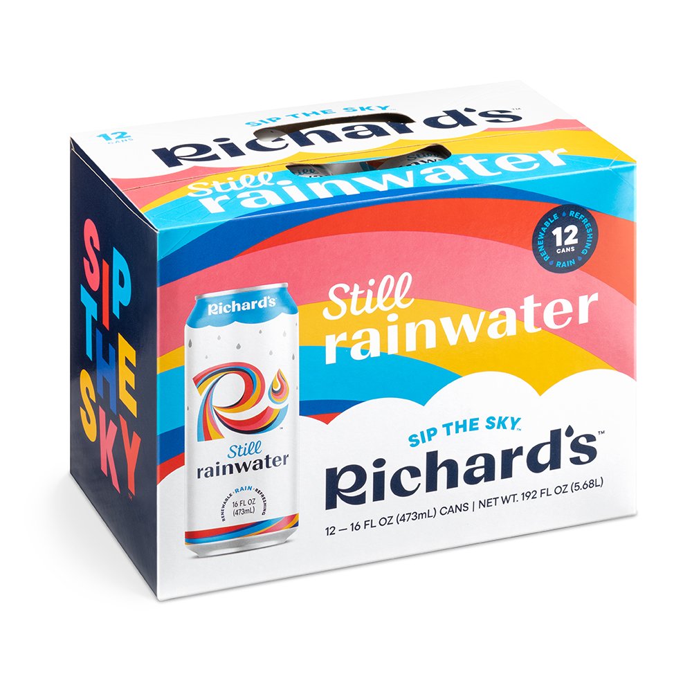 Richard's Rainwater Still Water 12 pk Cans - Shop Water at H-E-B