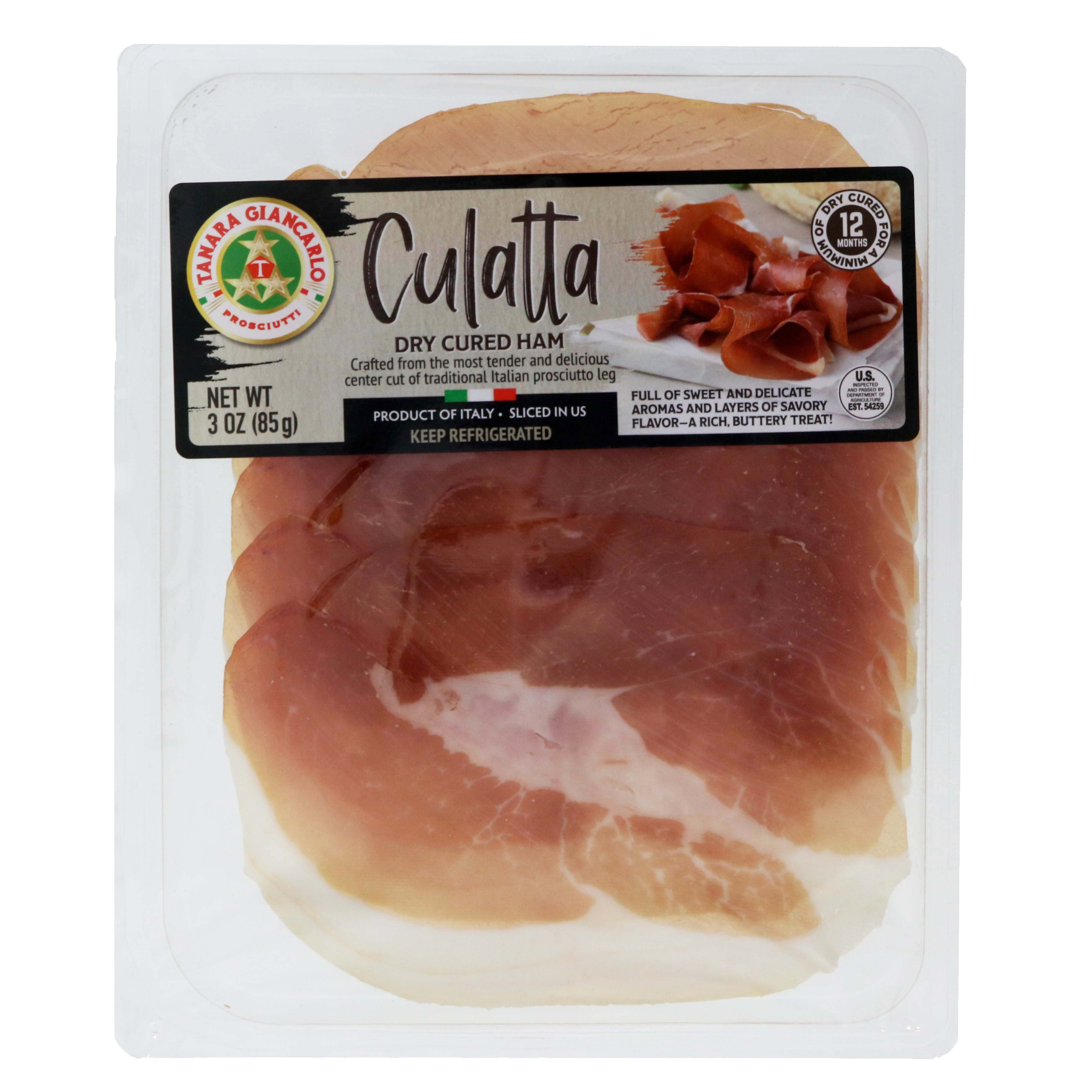 Tanara Giancarlo Sliced Culatta Dry Cured Ham - Shop Meat at H-E-B
