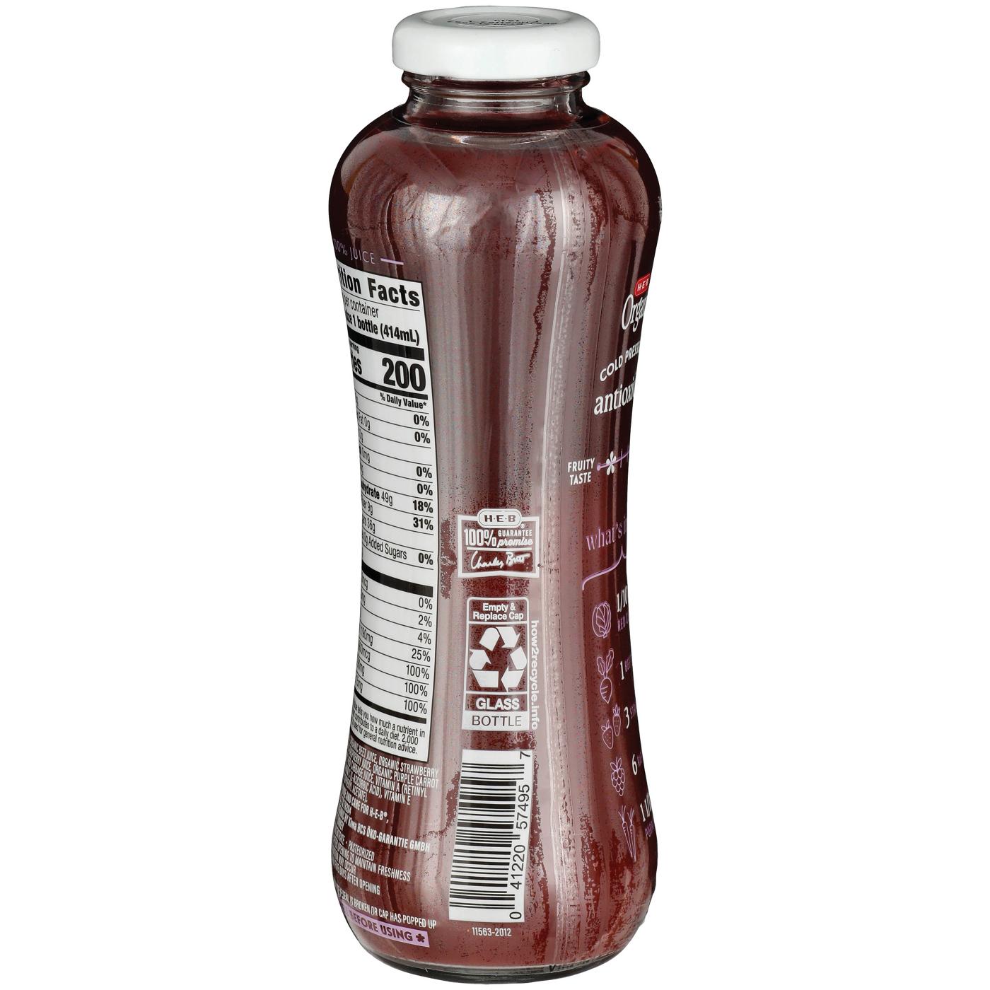 H-E-B Organics Cold Pressed Juice - Antioxidant - Shop Juice at H-E-B
