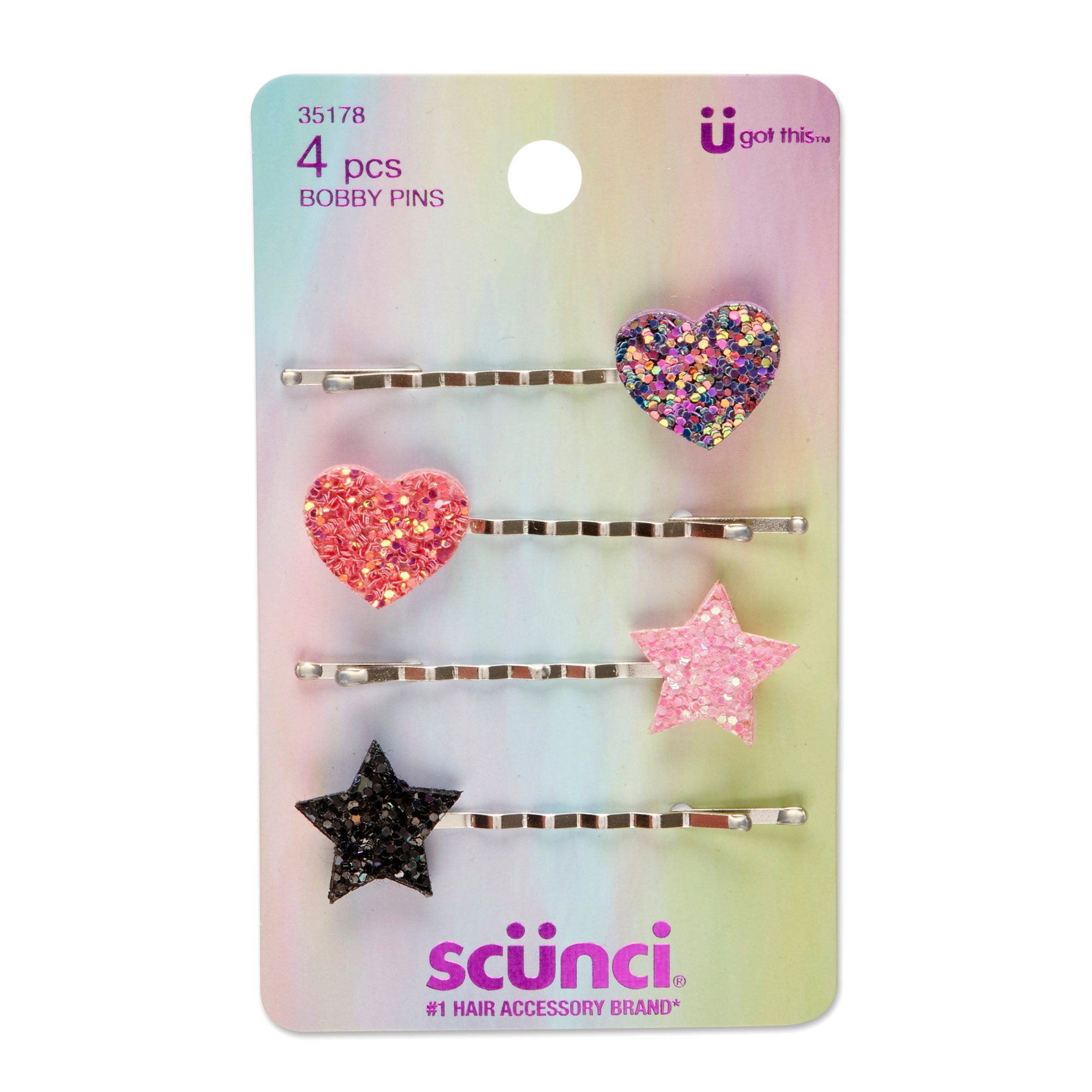 Scunci Multi Glitter Bobby Pins - Shop Hair accessories at H-E-B