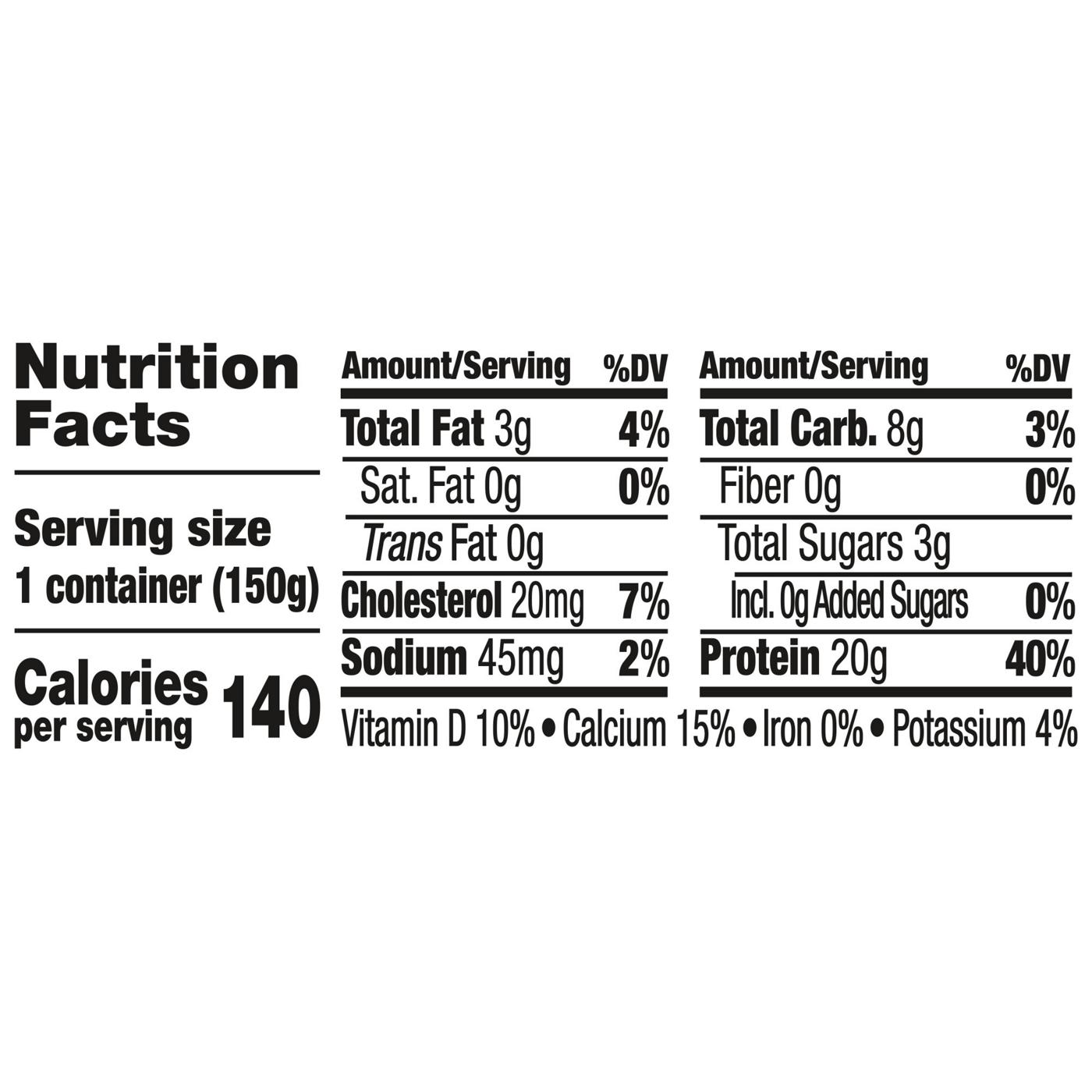 Oikos Pro 20g Protein Zero Added Sugar Non Fat Blended Greek Yogurt ...