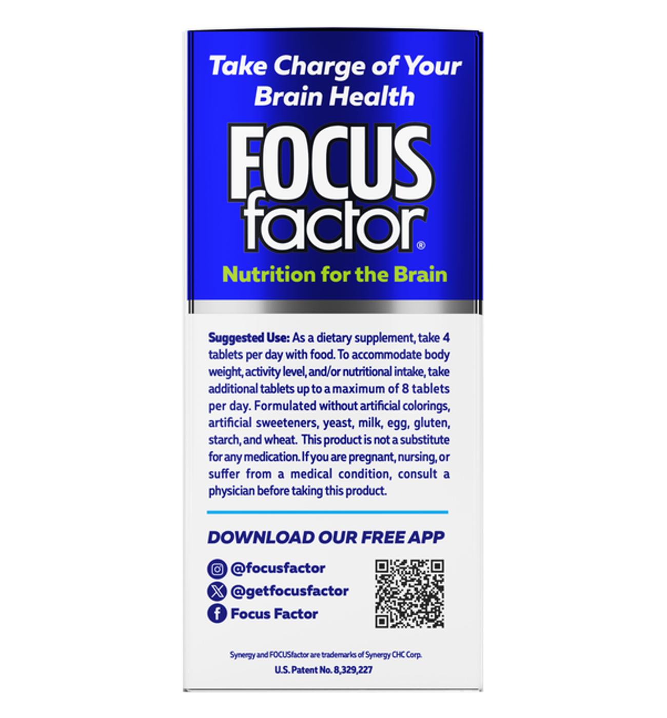 Focus Factor Brain Supplement & Complete Multivitamin - Shop Diet ...