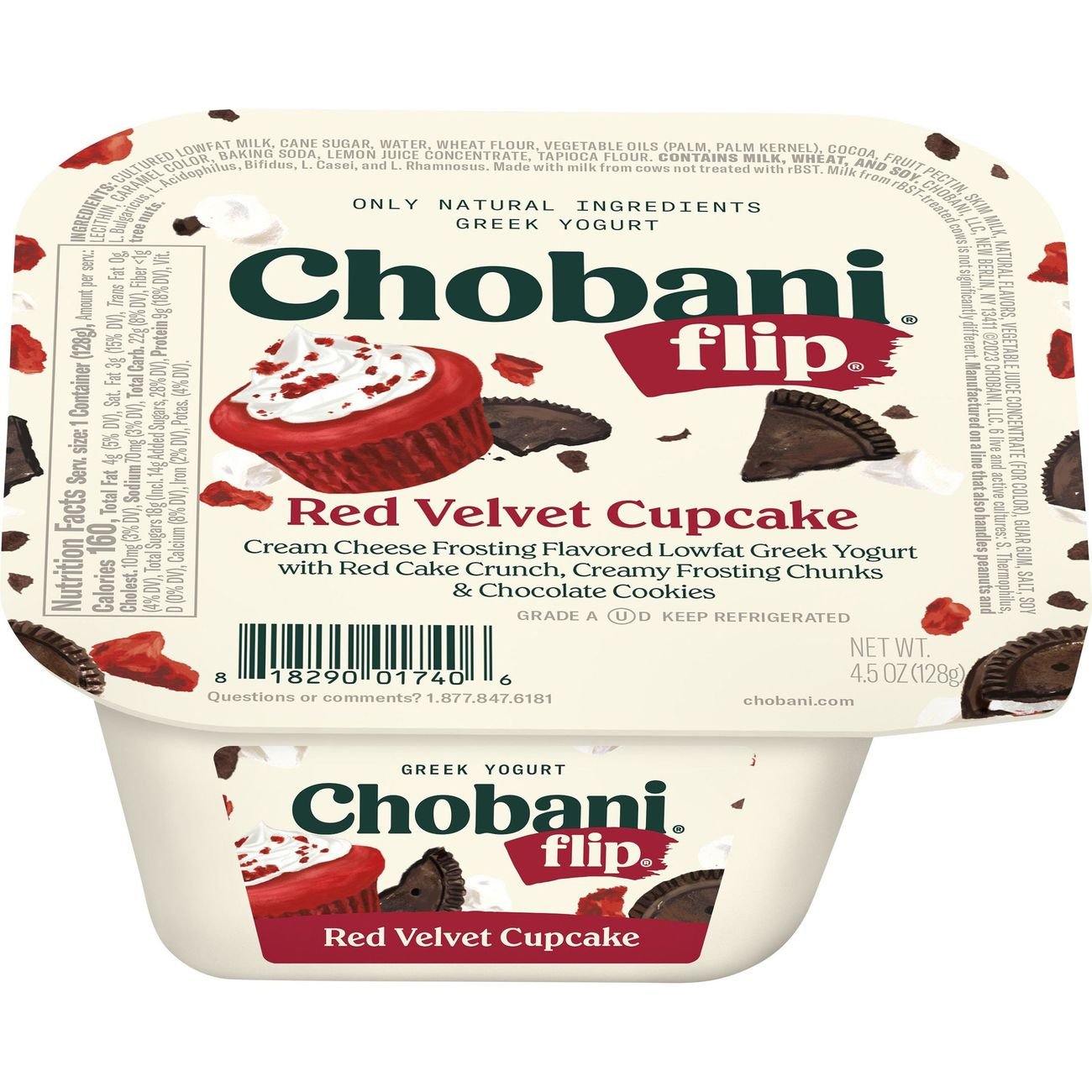Chobani Flip Low-Fat Red Velvet Cupcake Greek Yogurt - Shop Yogurt at H-E-B