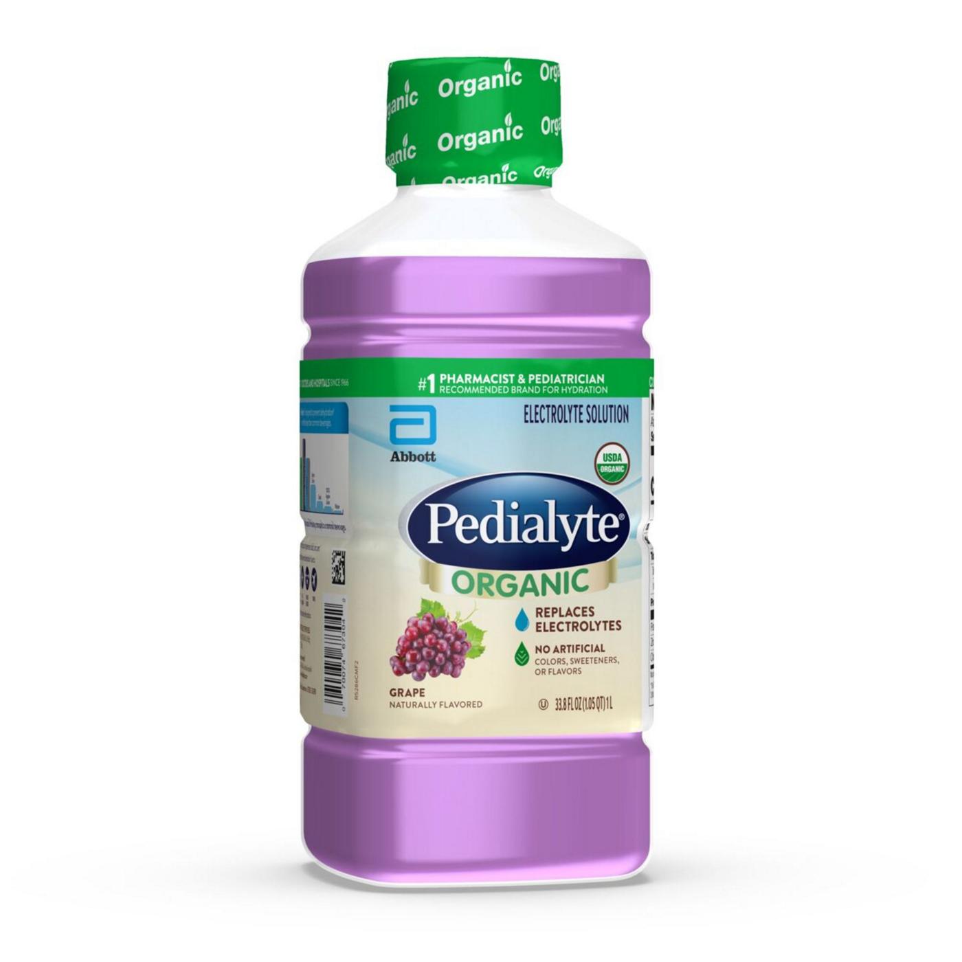Pedialyte Organic Electrolyte Solution - Grape - Shop Electrolytes ...