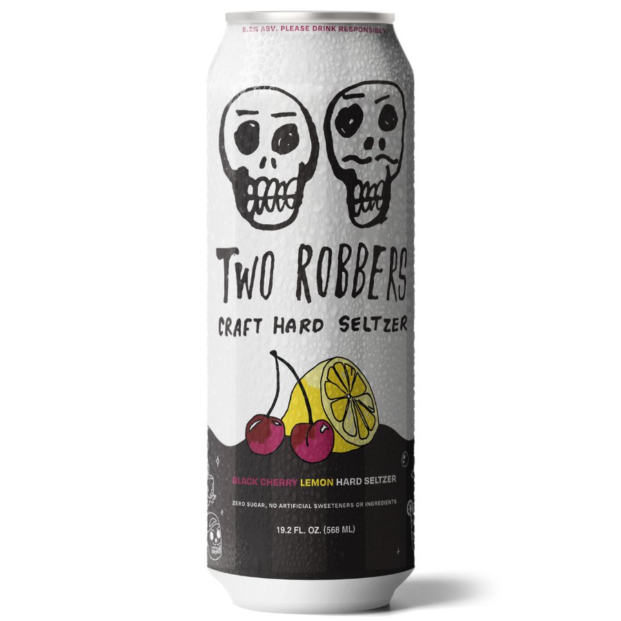 Two Robbers Black Cherry Lemon Hard Seltzer - Shop Malt beverages ...