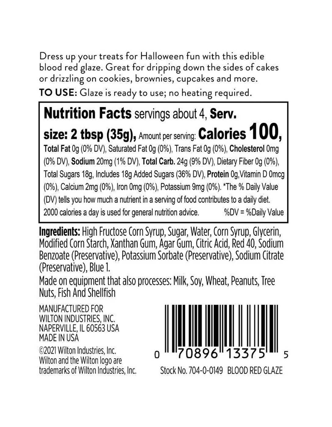 Wilton Edible Fake Blood Glaze - Shop Icing & decorations at H-E-B