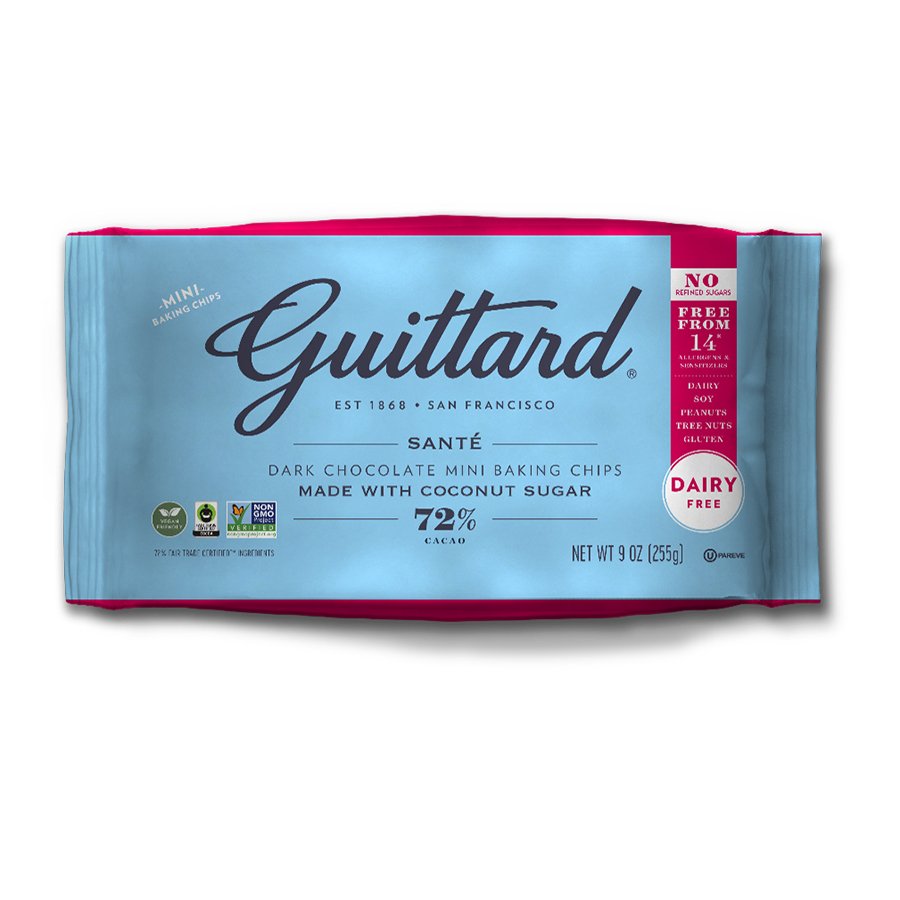 Guittard Dairy Free Sante Dark Chocolate Mini Baking Chips, 9 oz ...