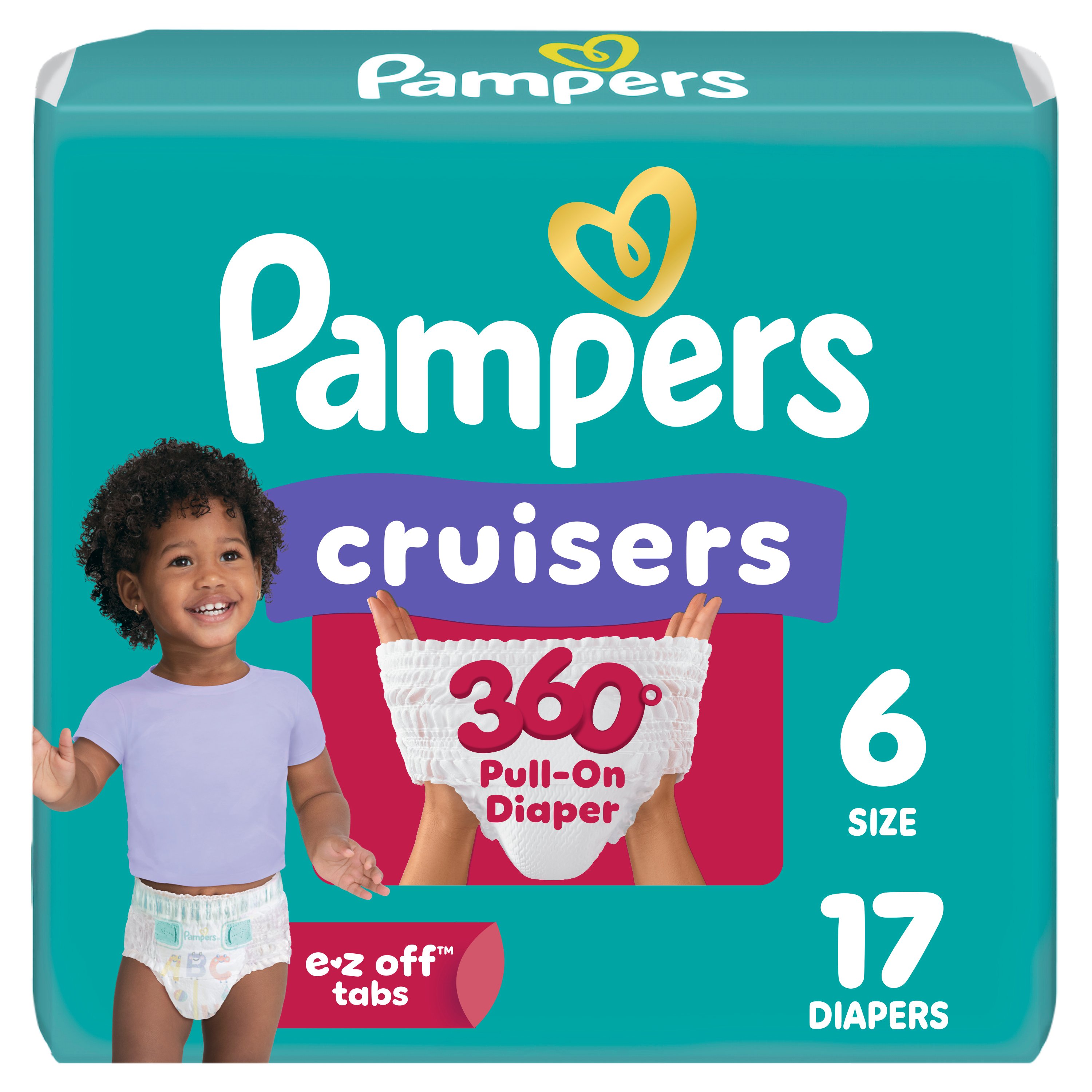 Pampers Cruisers 360 Diapers Size 6 - Shop Diapers & Potty at H-E-B