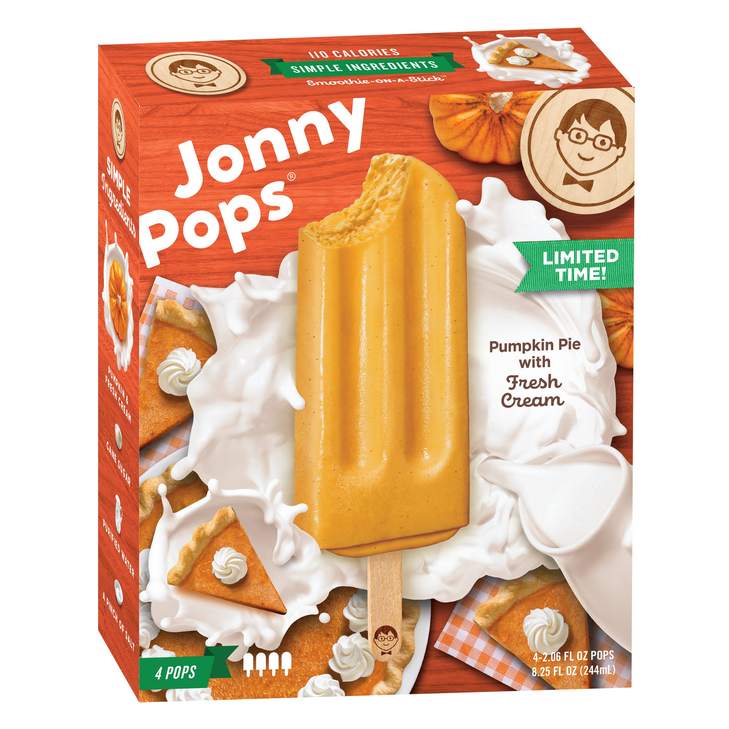 Jonny Pops Pumpkin Pie Ice Cream Pops - Shop Ice Cream & Treats at H-E-B