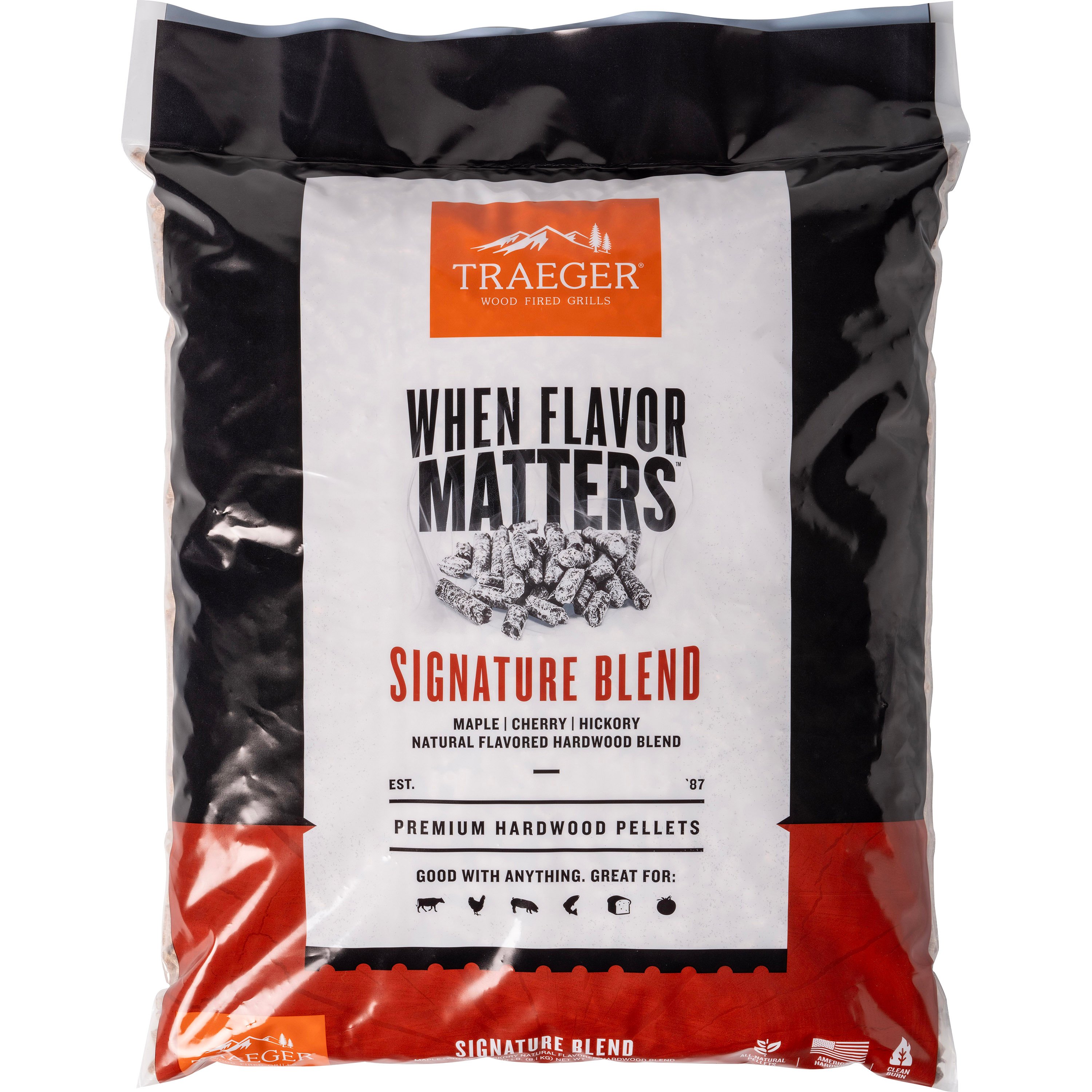 Traeger Signature Maple & Cherry Hardwood Pellets - Shop Charcoal, wood ...