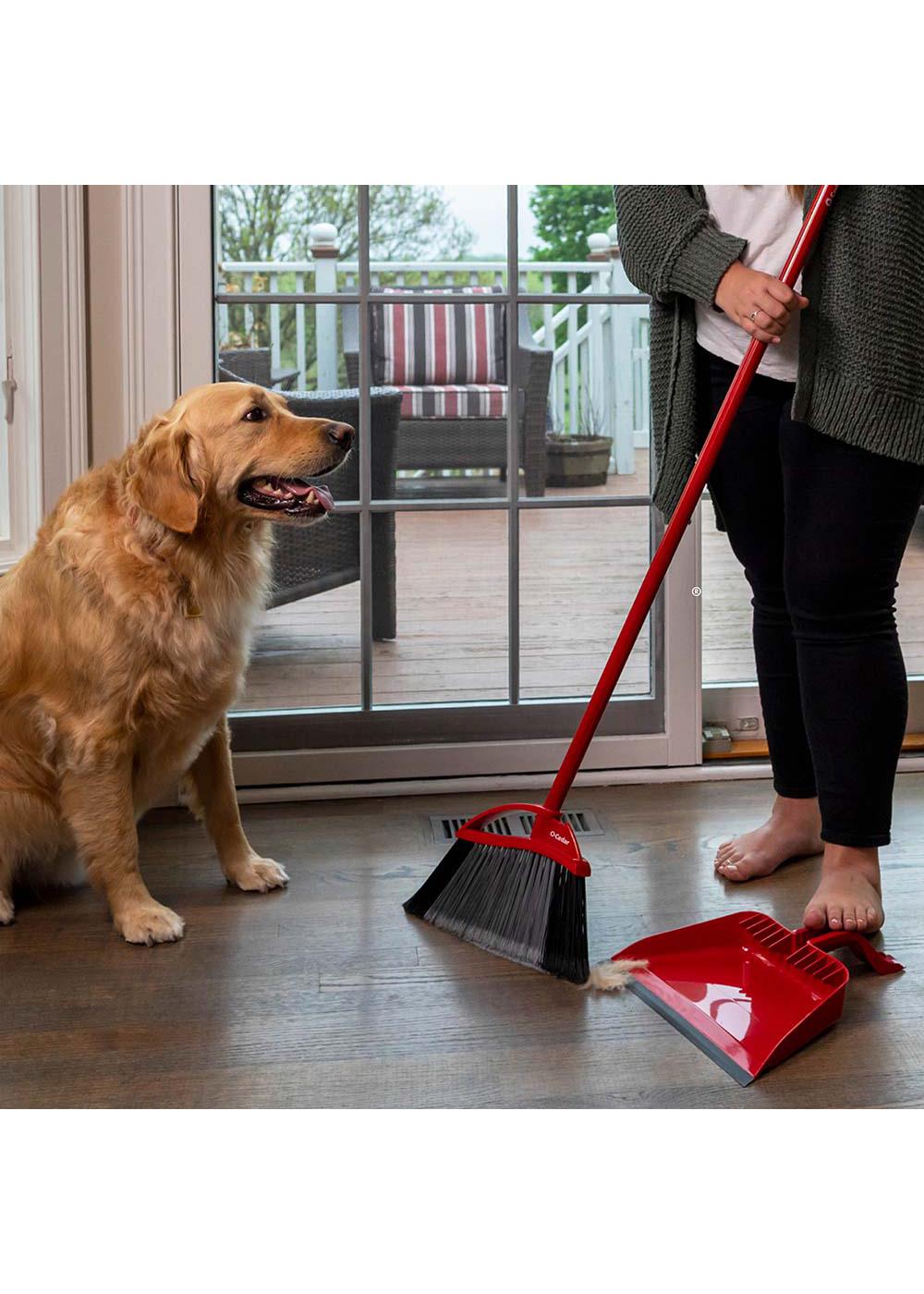 O-Cedar PowerCorner Pet Pro Broom with Step-On Dust Pan - Shop Brooms ...