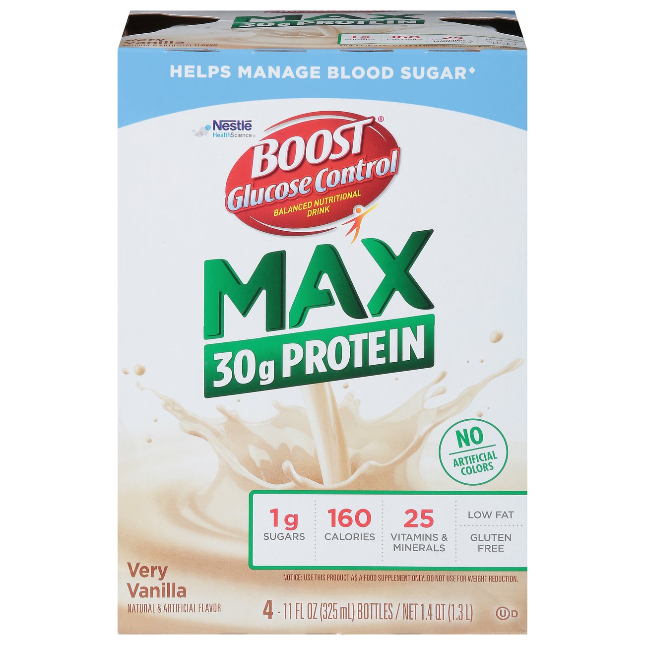BOOST Glucose Control Max Protein Nutritional Drink - Very Vanilla ...