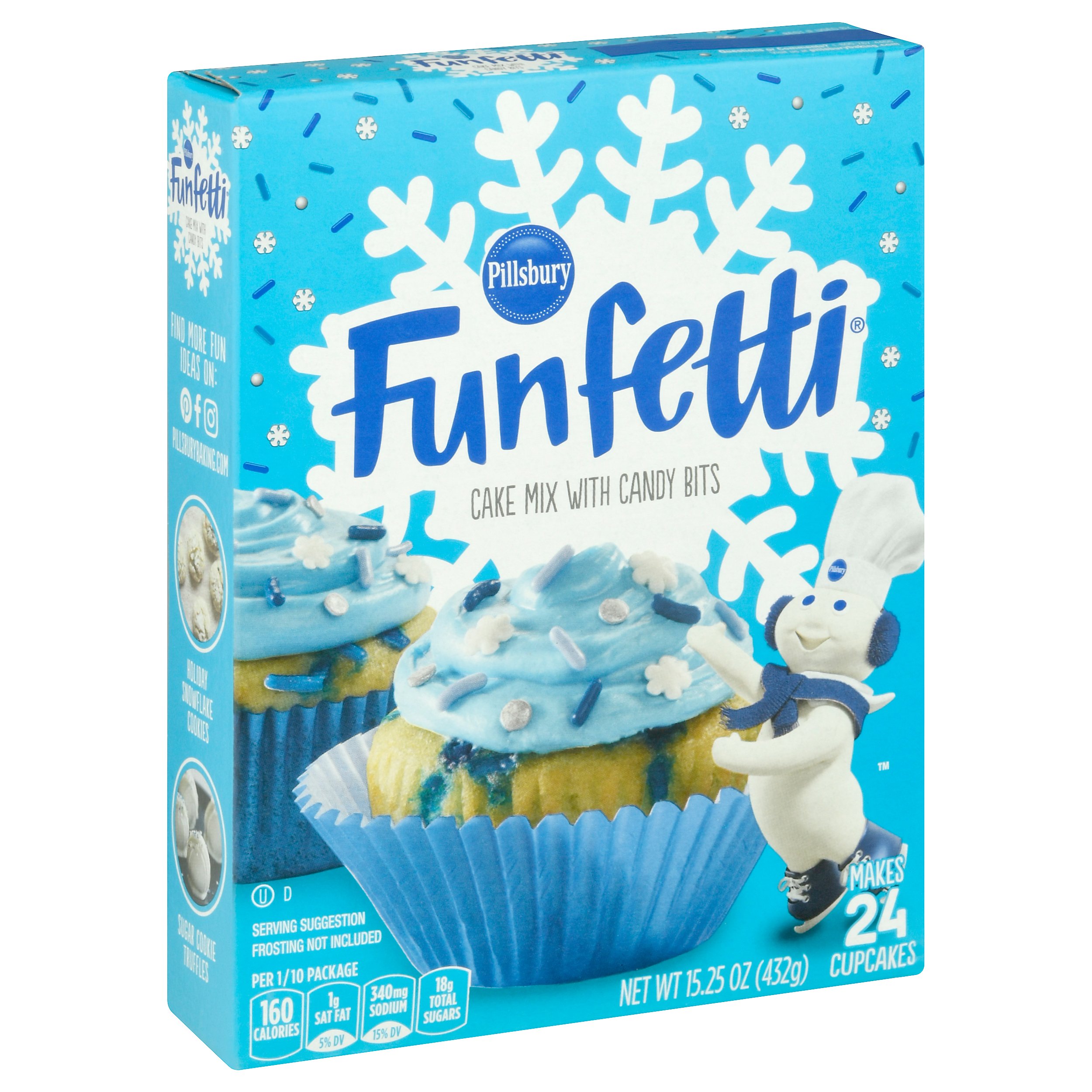 Pillsbury Funfetti Winter Cake Mix - Shop Baking mixes at H-E-B