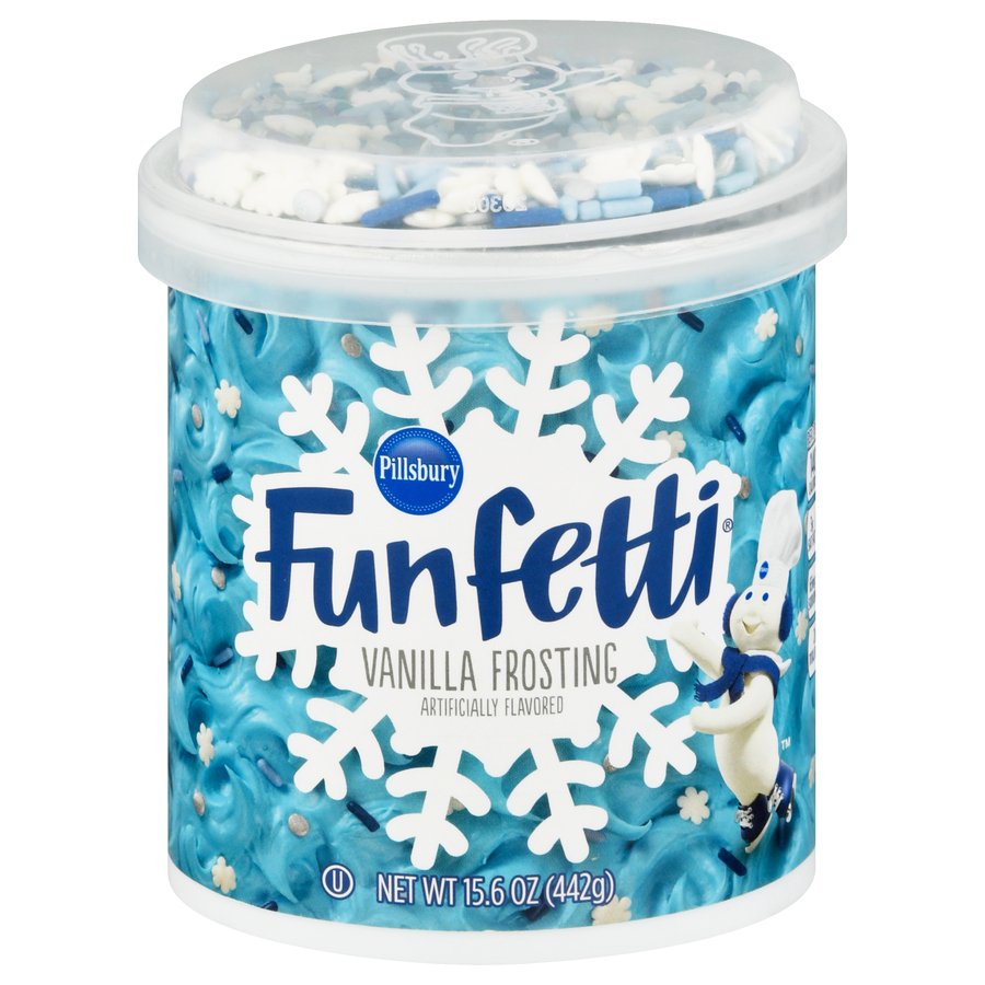 Pillsbury Funfetti Blue Vanilla Frosting - Shop Icing & decorations at ...