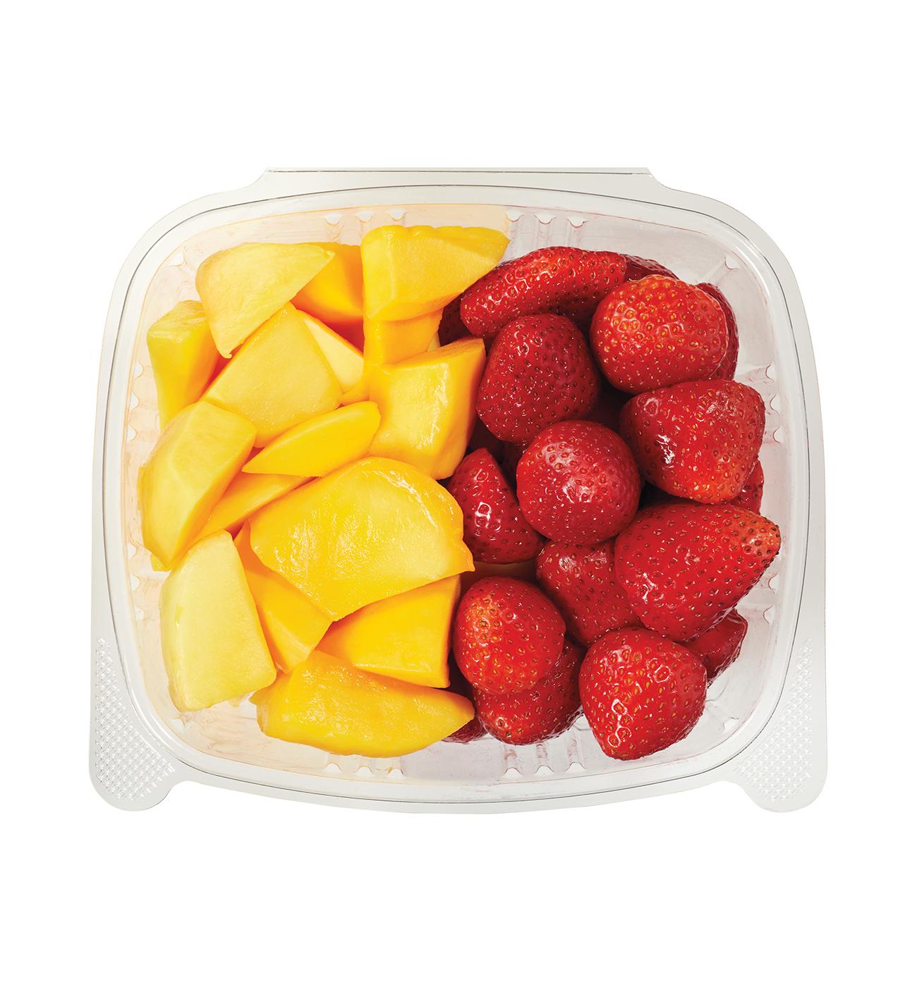 H-E-B Fresh Cut Mango & Strawberries - Large - Shop Mixed fruit at H-E-B