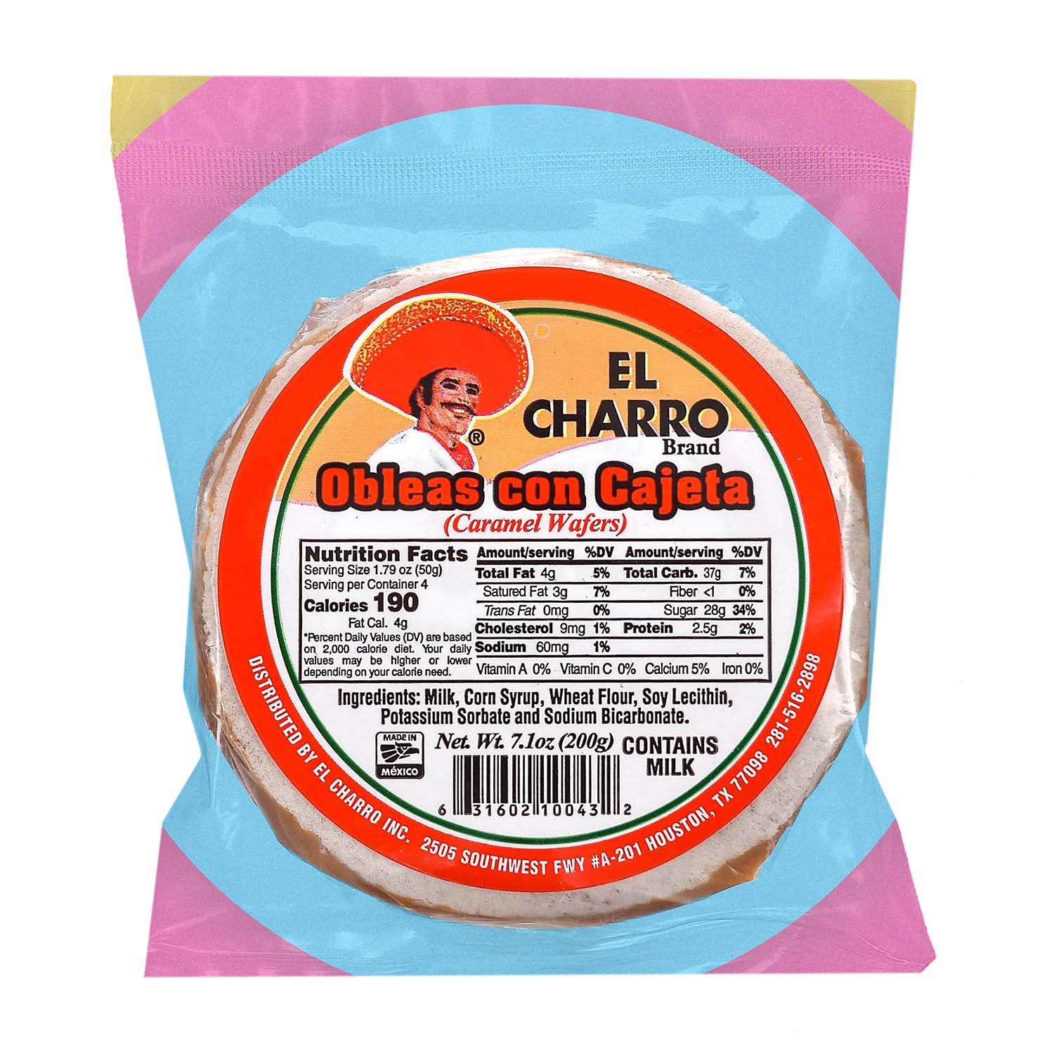 El Charro Obleas Con Cajeta Caramel Wafers - Shop Candy at H-E-B