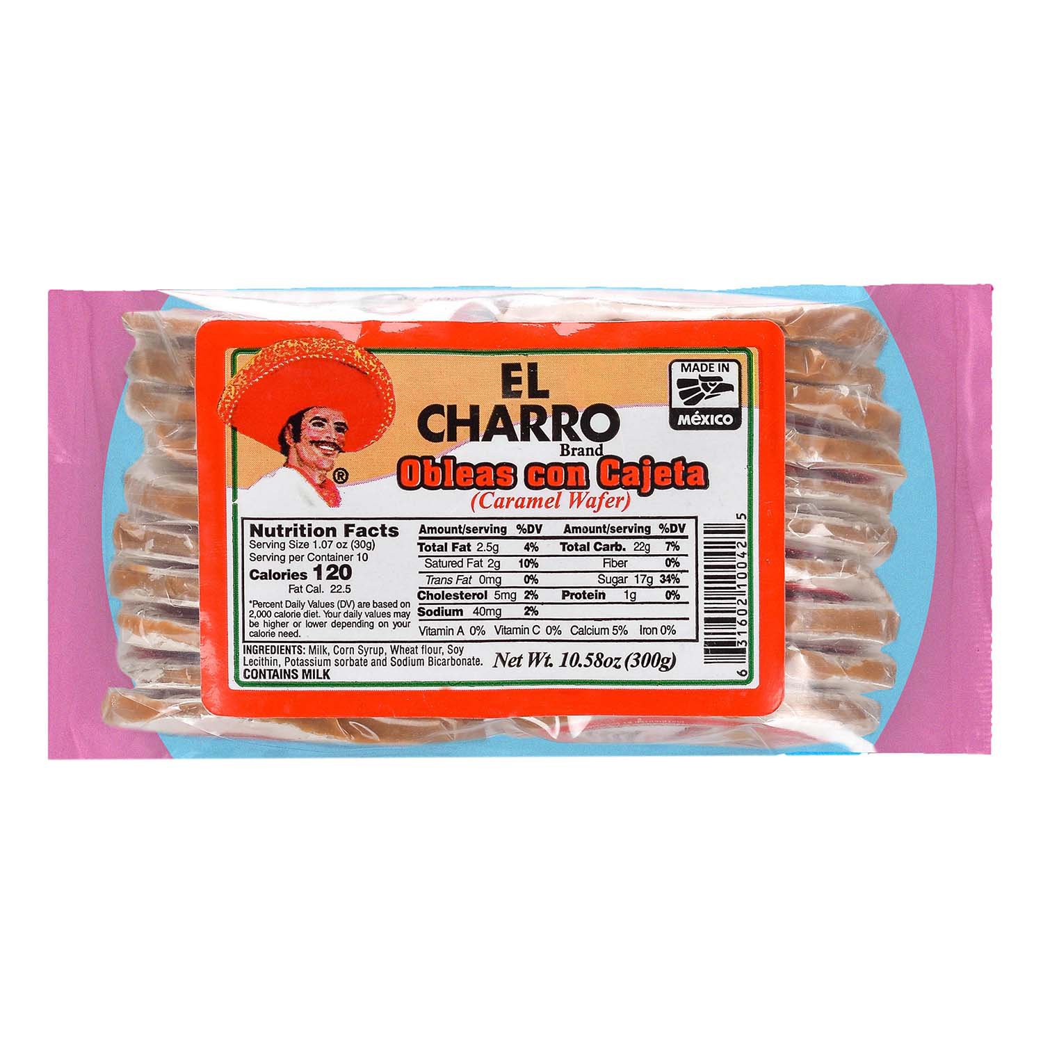 El Charro Obleas Con Cajeta Caramel Wafer - Shop Candy at H-E-B